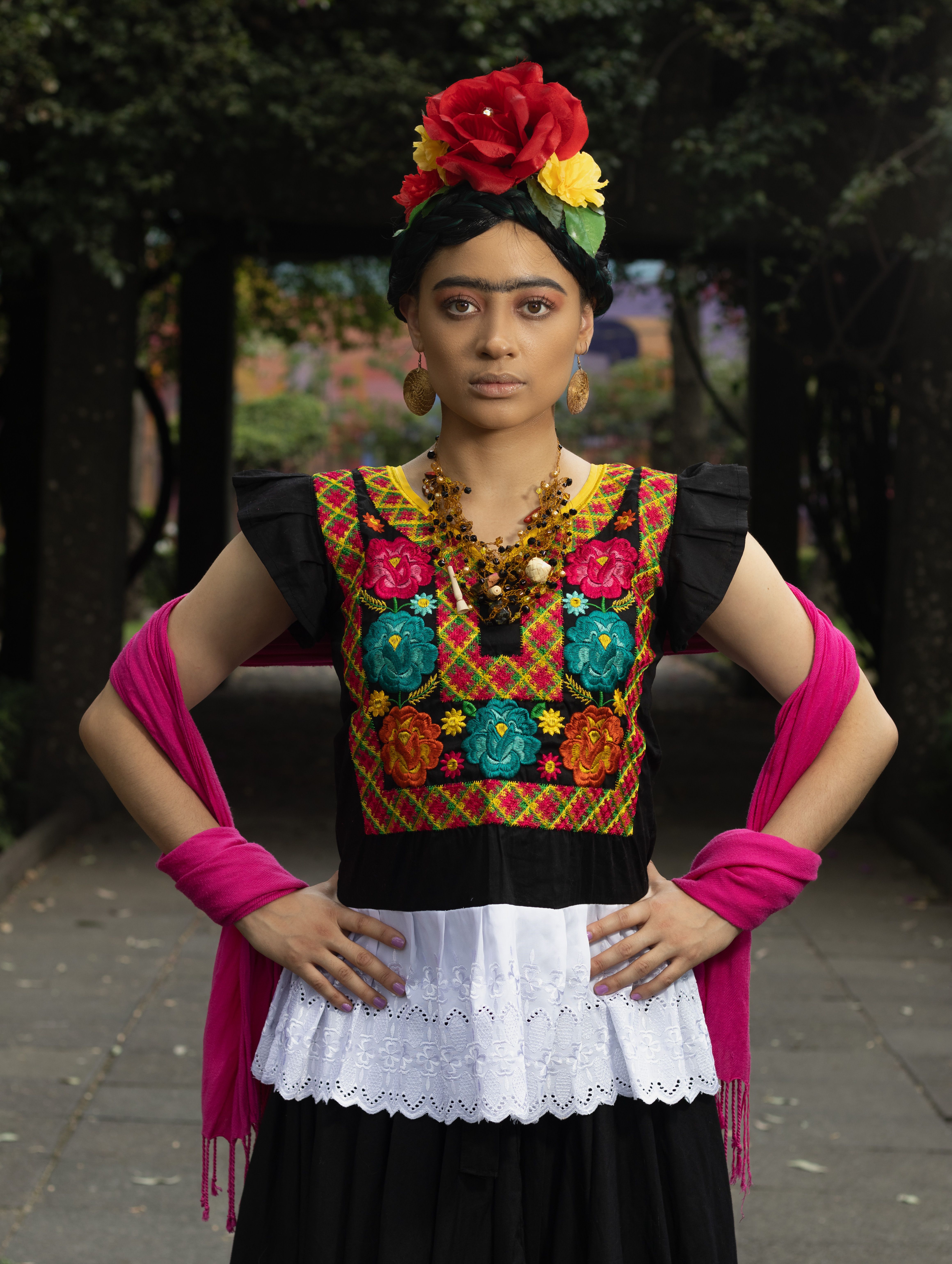 Woman in Colorful, Traditional Clothing · Free Stock Photo
