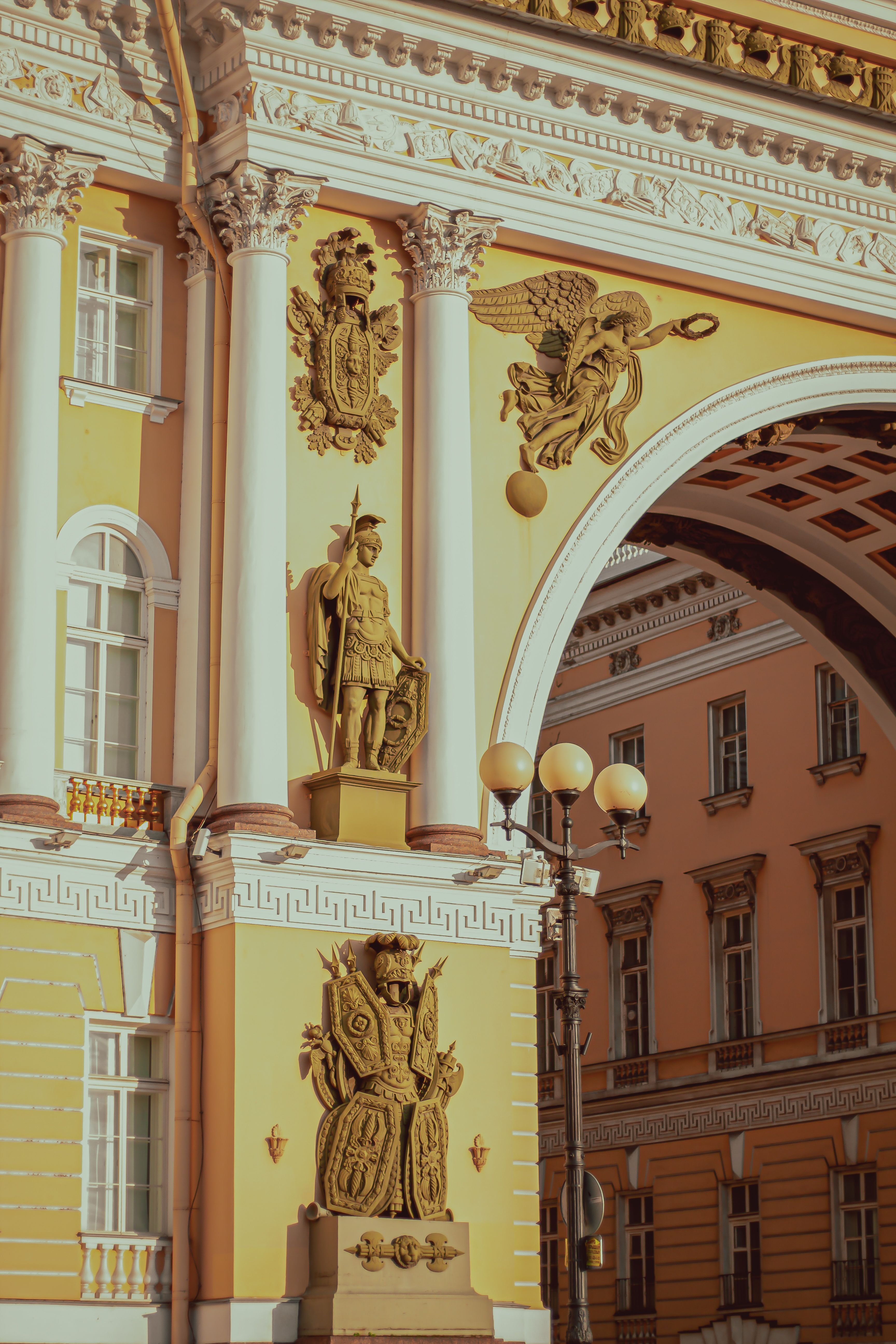 Golden Statues in front of a Palace in Saint Petersburg, Russia · Free ...