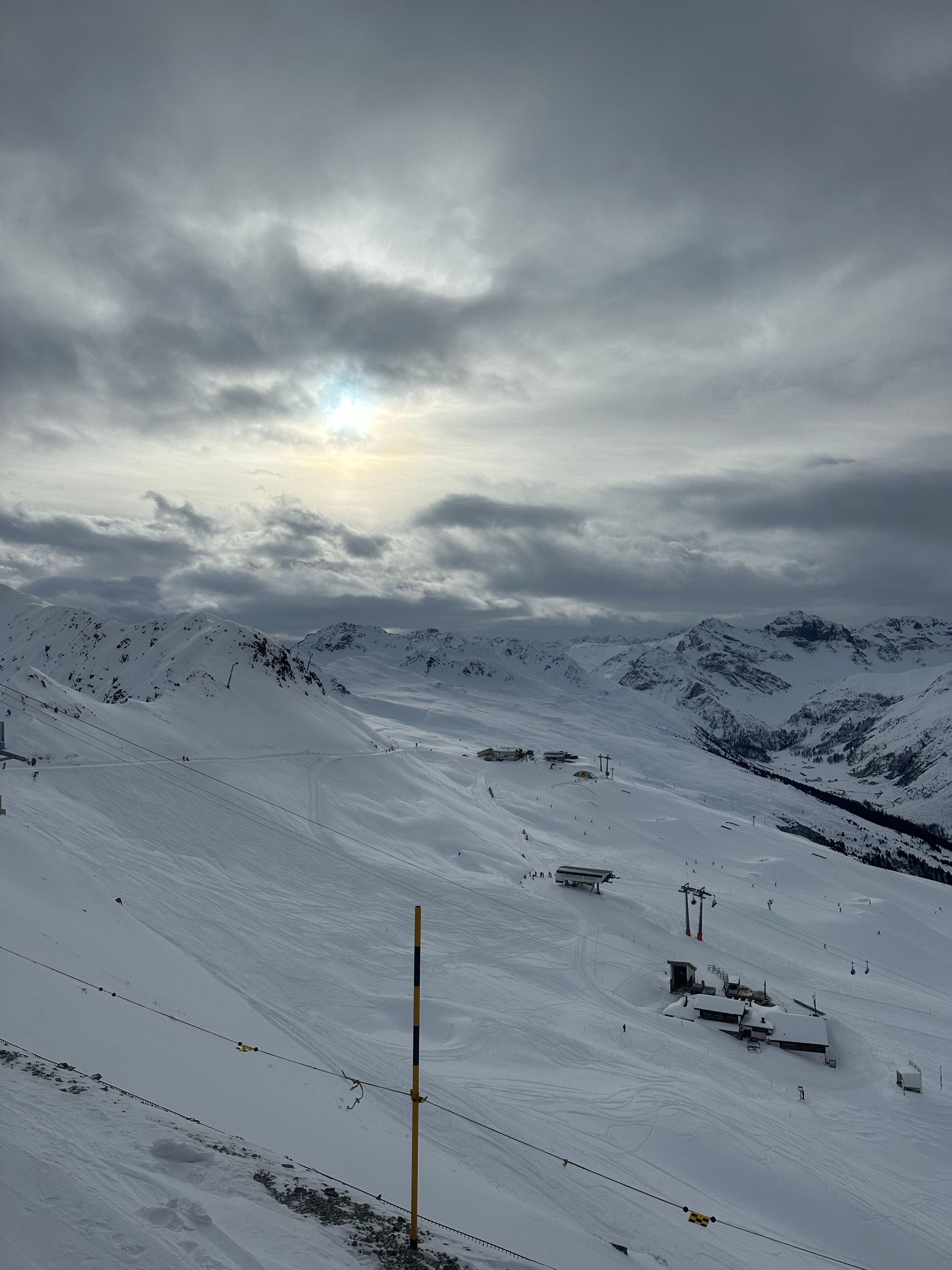 Overcast over Hills in Snow · Free Stock Photo