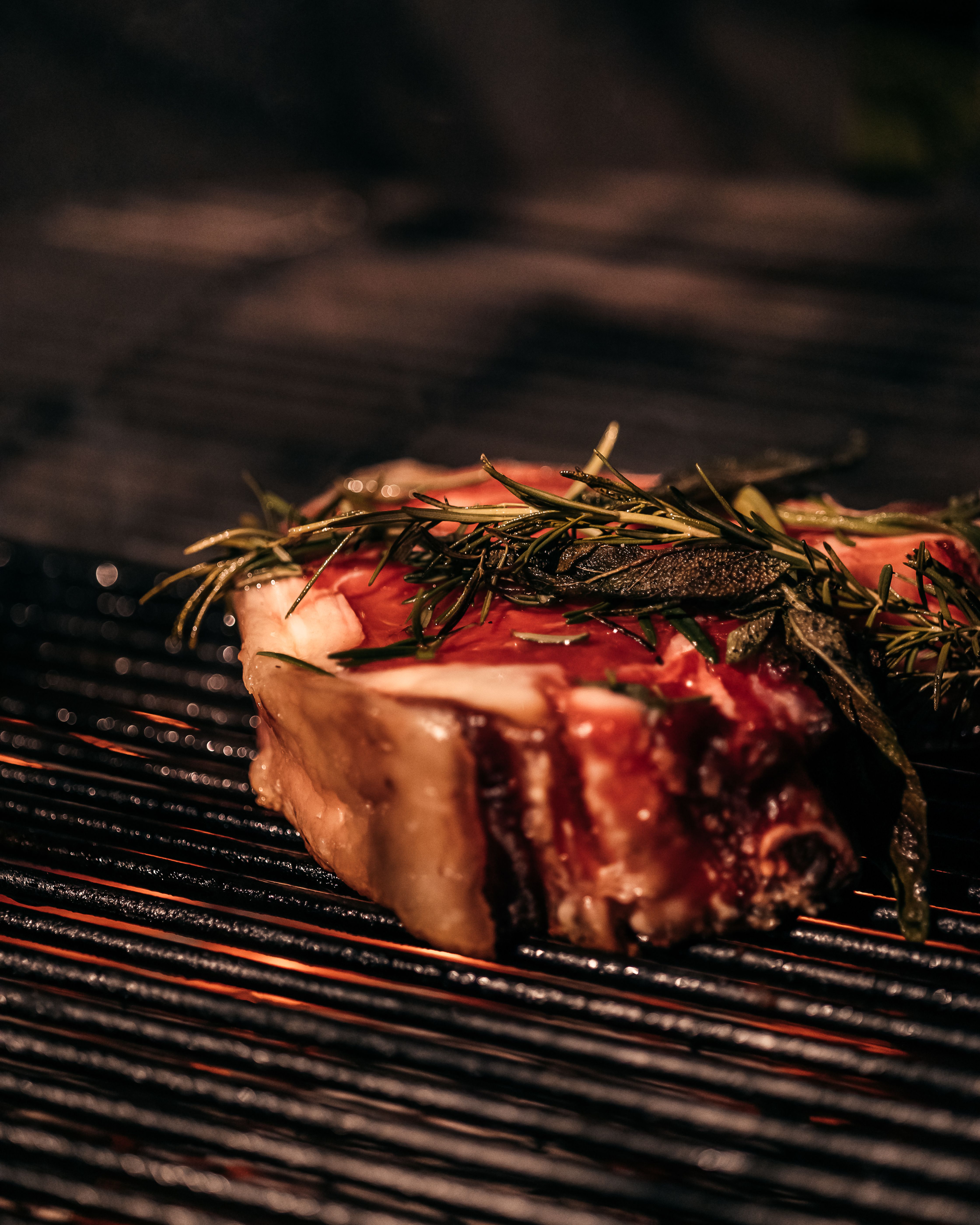 Close up Photo of a Person Wearing Hand Gloves Cutting Roasted Meat ...