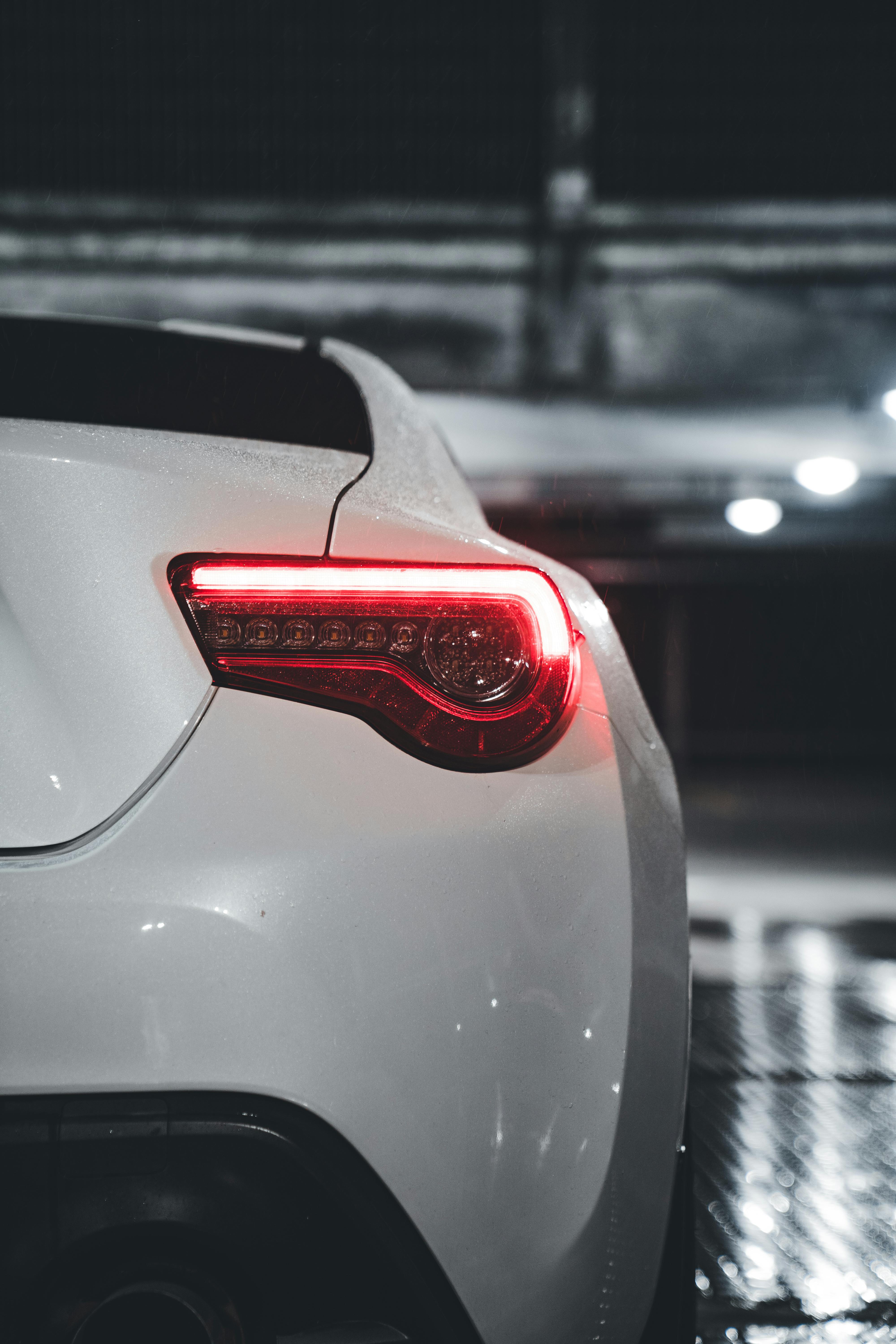 A Light Car of White Toyota · Free Stock Photo