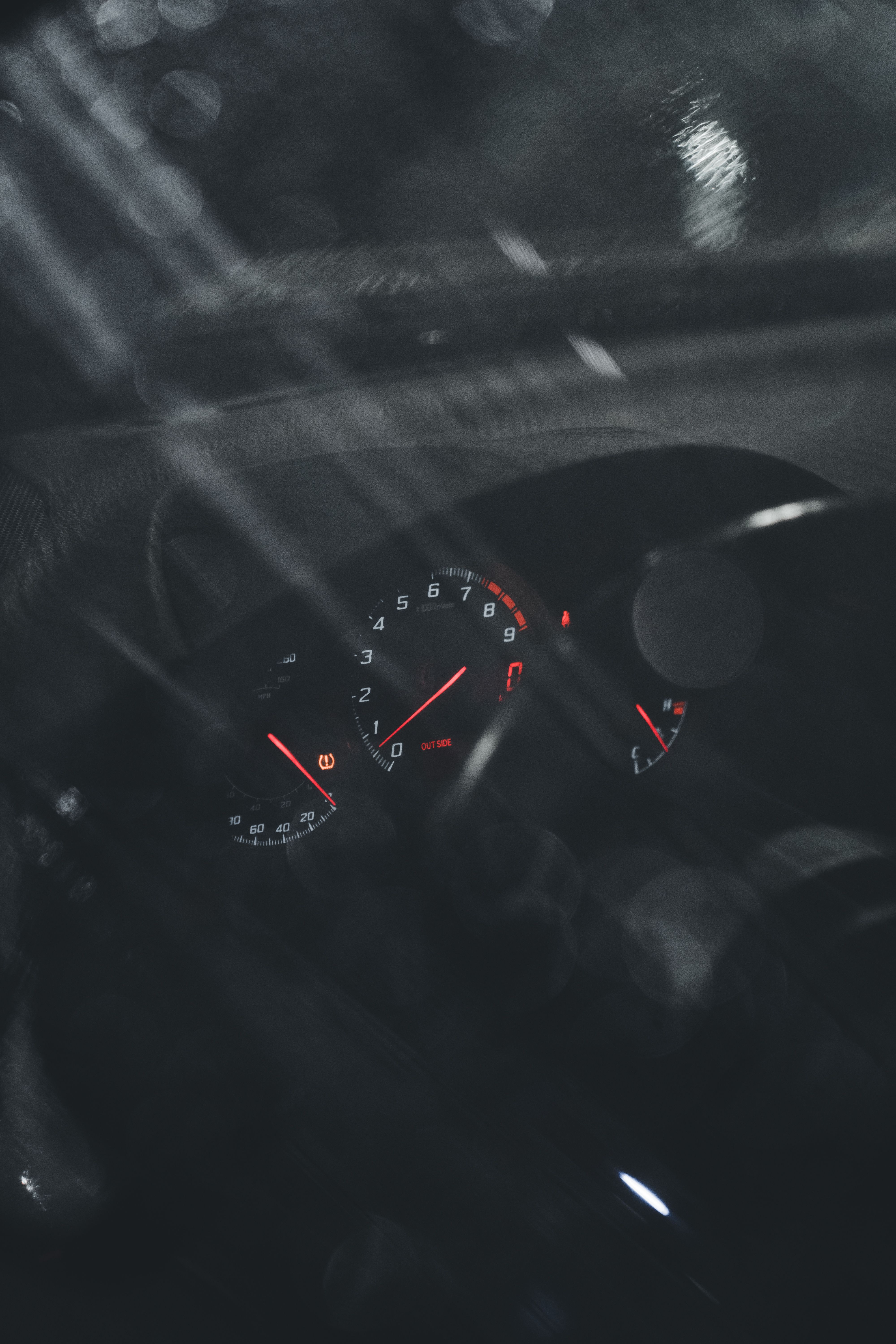 Photo of a Car Speedometer, a Rev Counter and a Odometer · Free Stock Photo