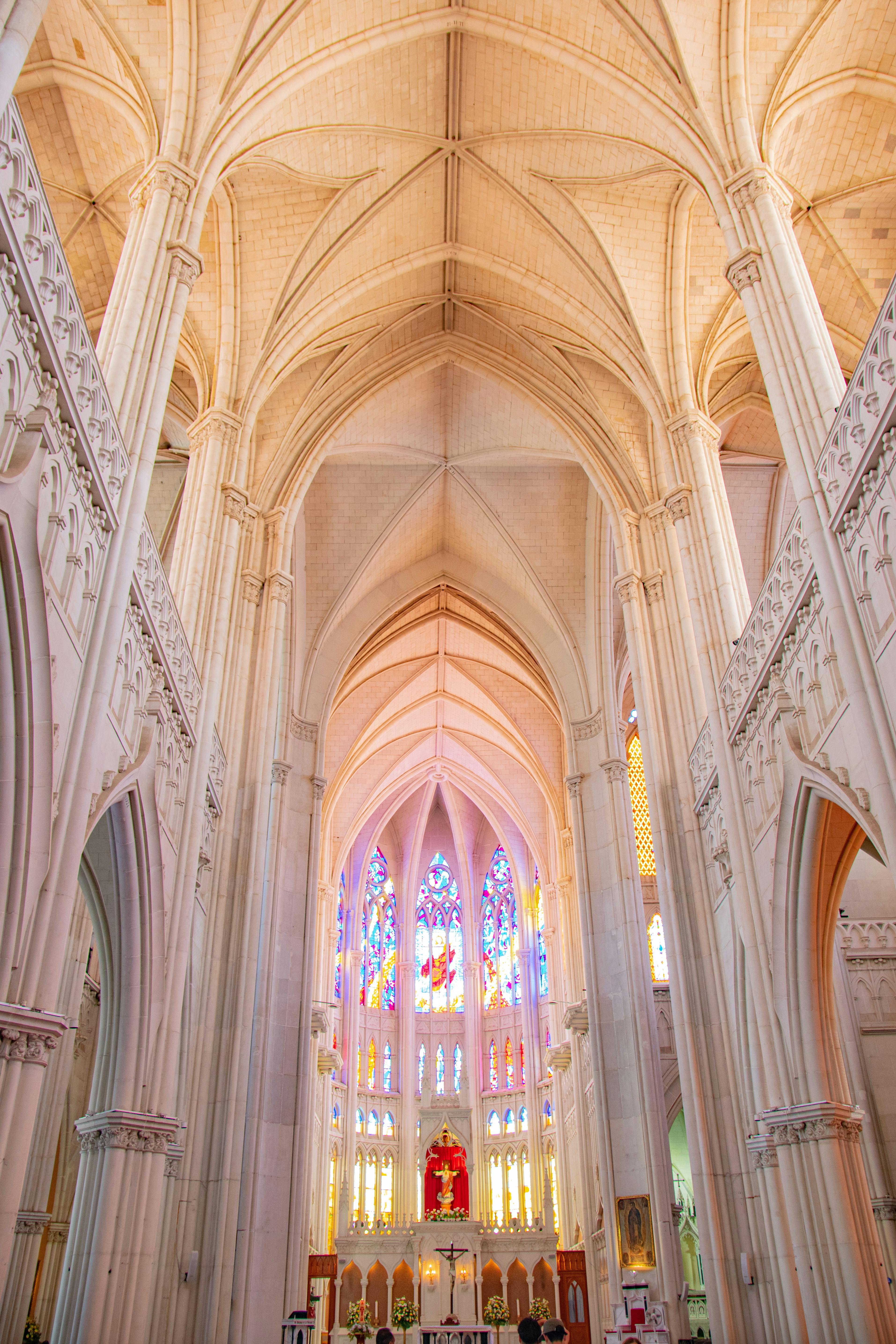 Interior of Expiatory Sanctuary of the Sacred heart of Jesus in Leon in ...