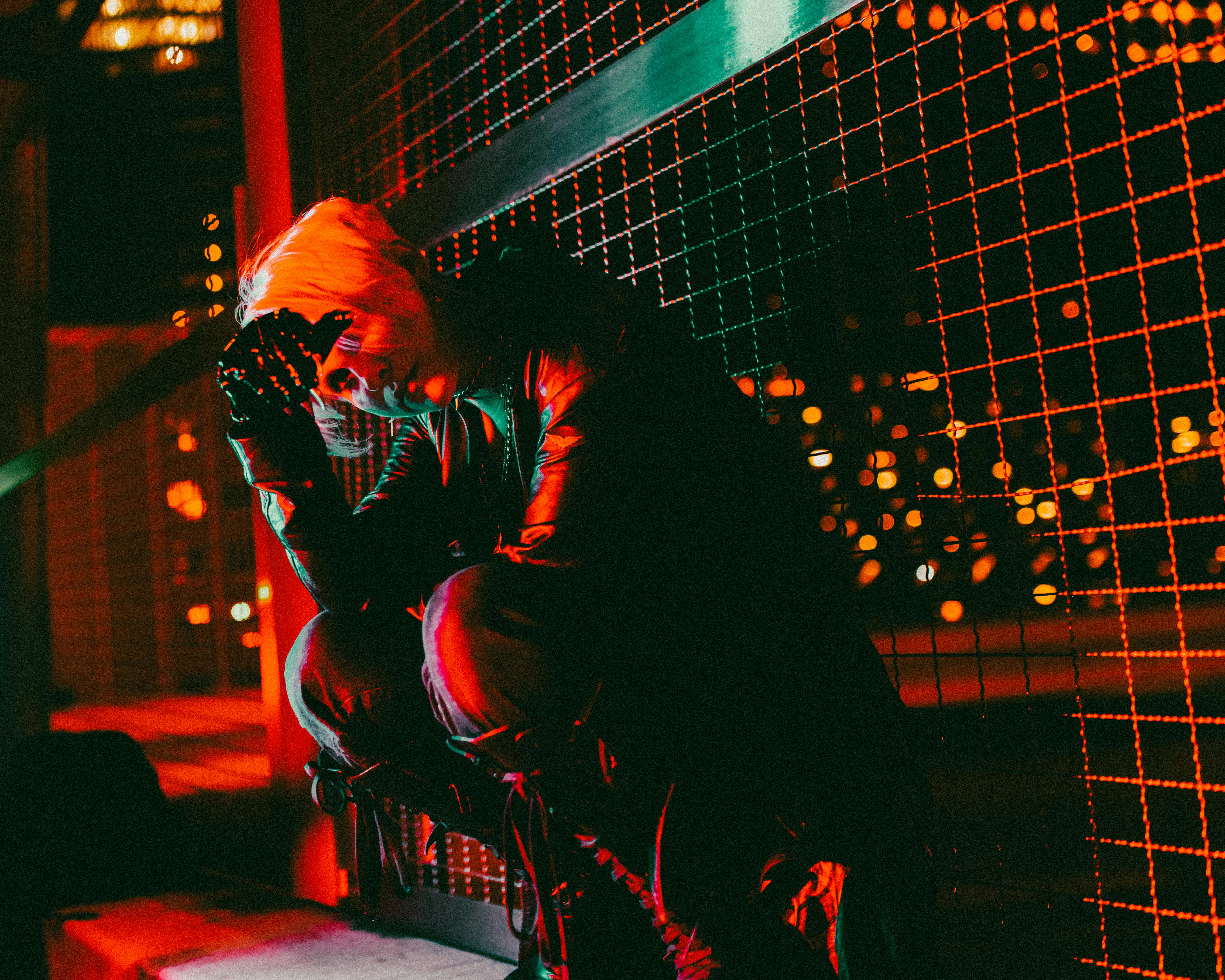 Model Posing at Night · Free Stock Photo