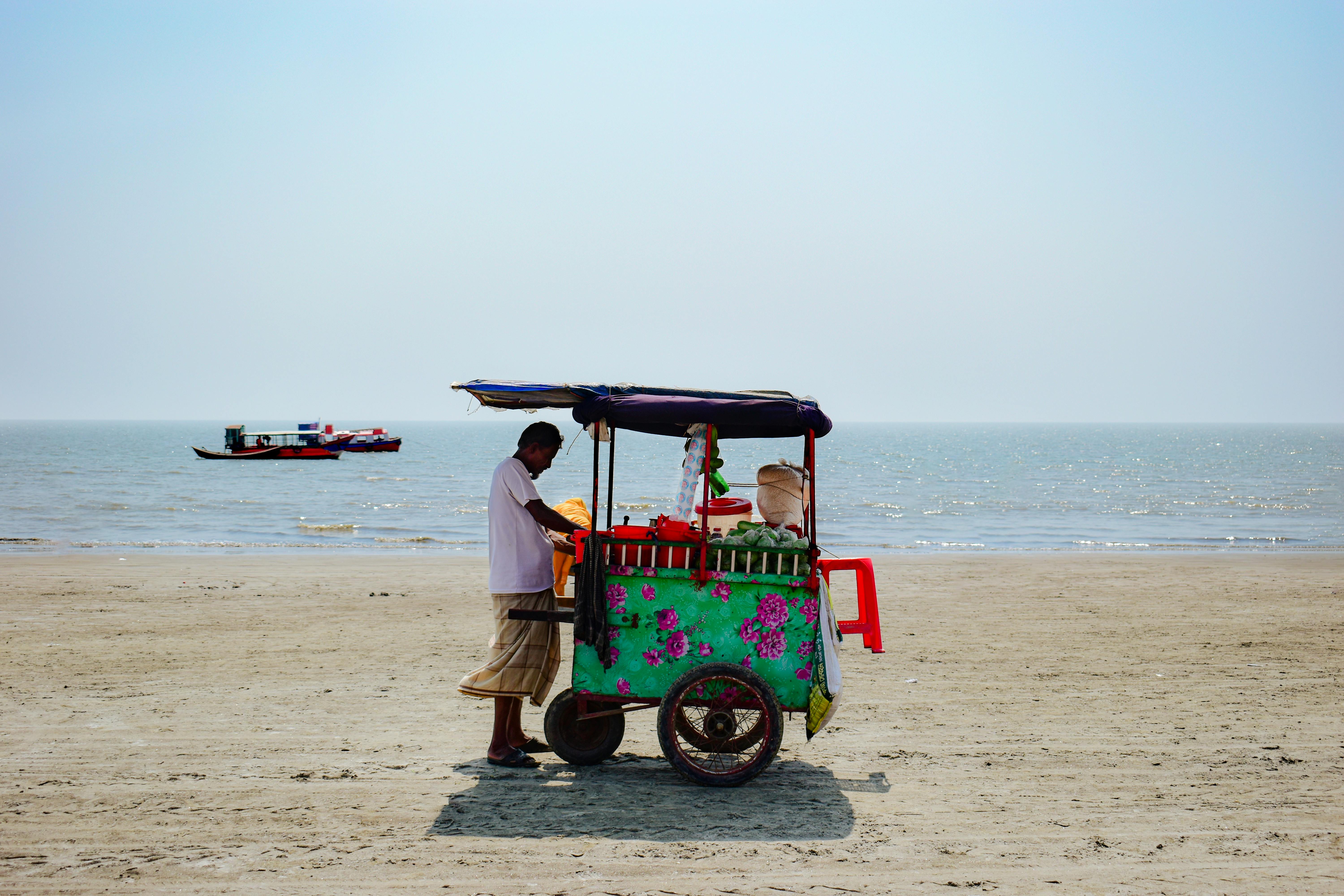 A Food Stall on a Beach · Free Stock Photo