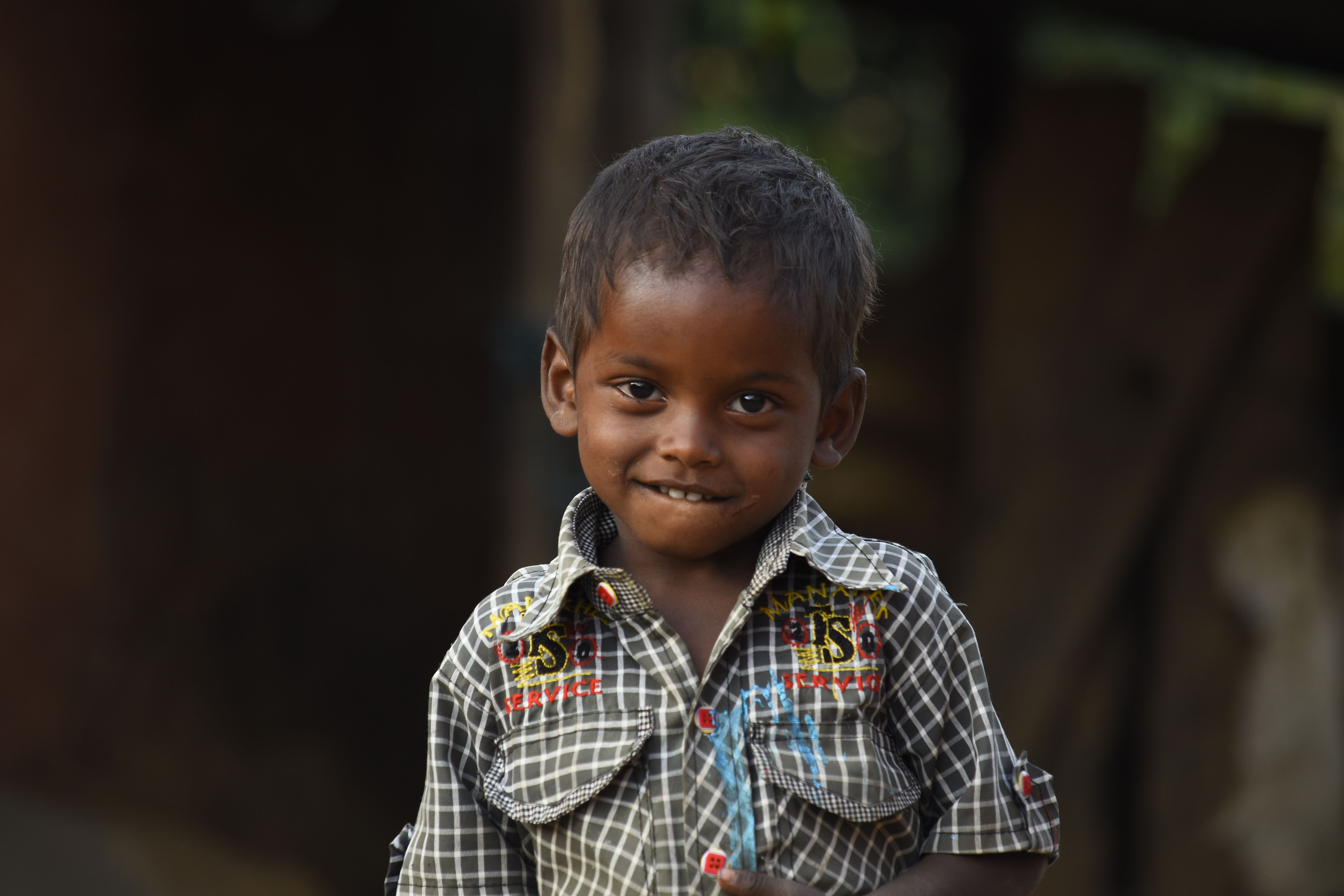 Close Up Photo of Boy Smiling with His Eyes Closed · Free Stock Photo