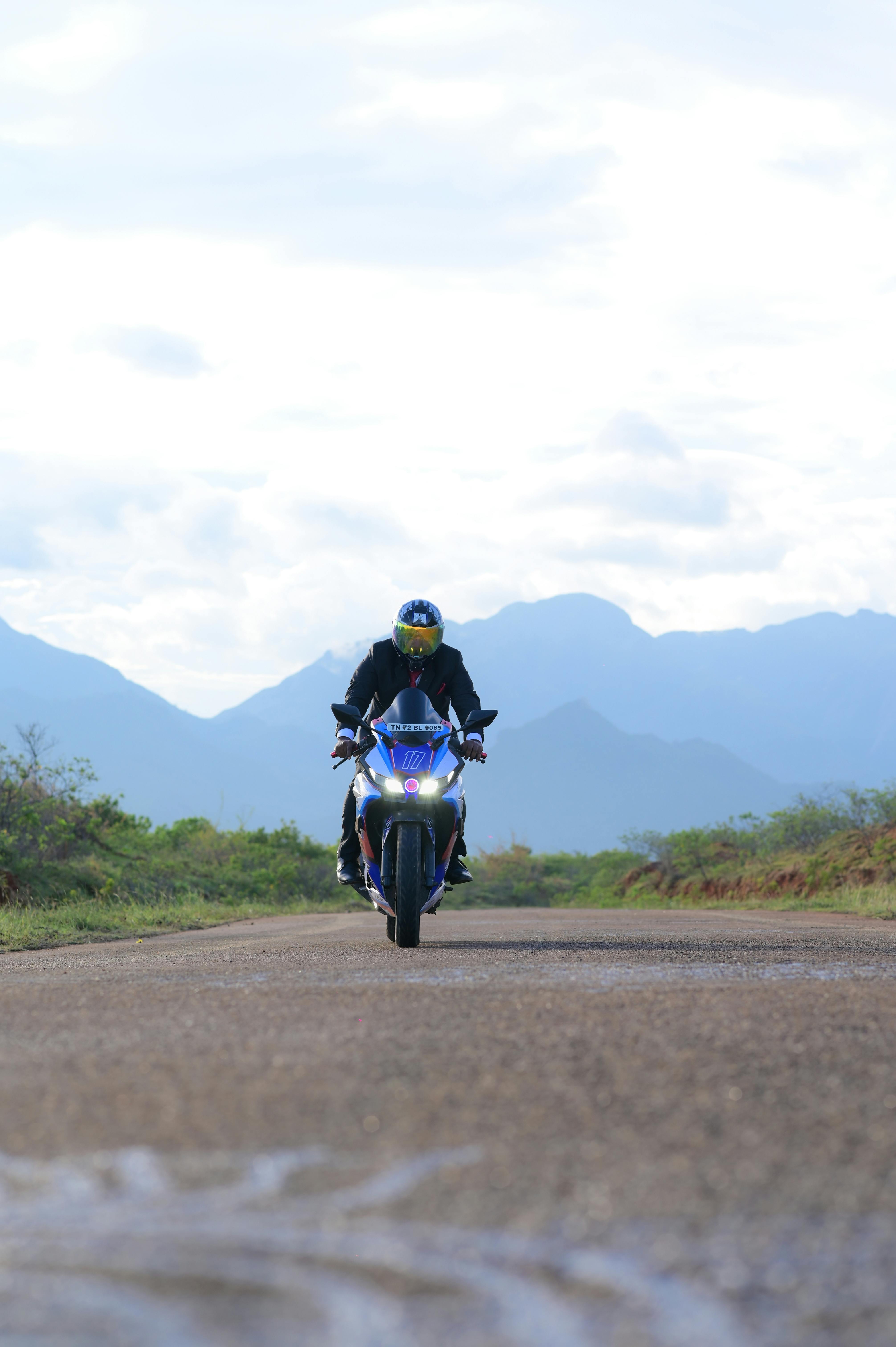 Man Riding a Yamaha YZF-R15 · Free Stock Photo