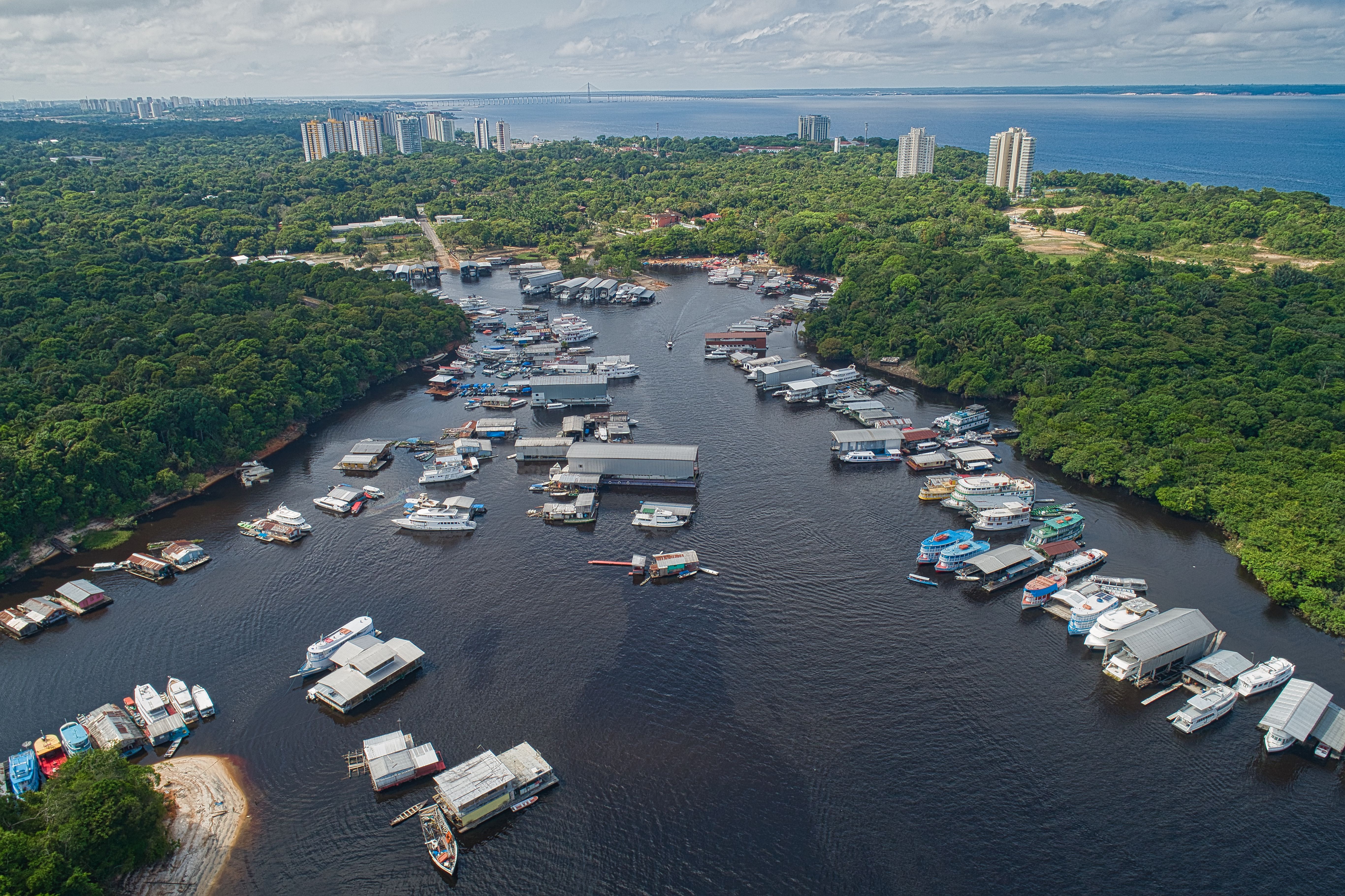 Vessels on River in Manaus in Brazil · Free Stock Photo