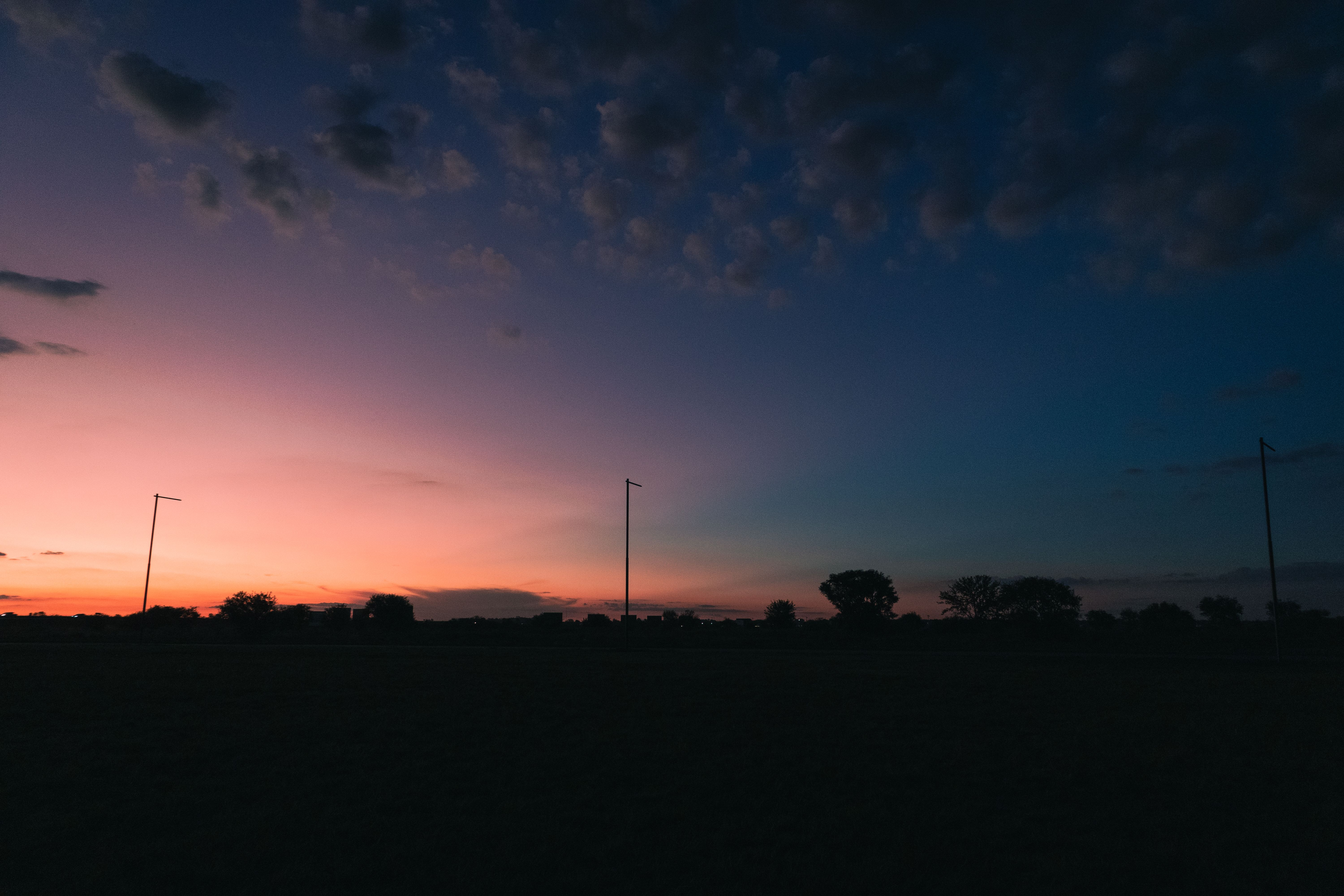 Darkness in Countryside at Sunset · Free Stock Photo