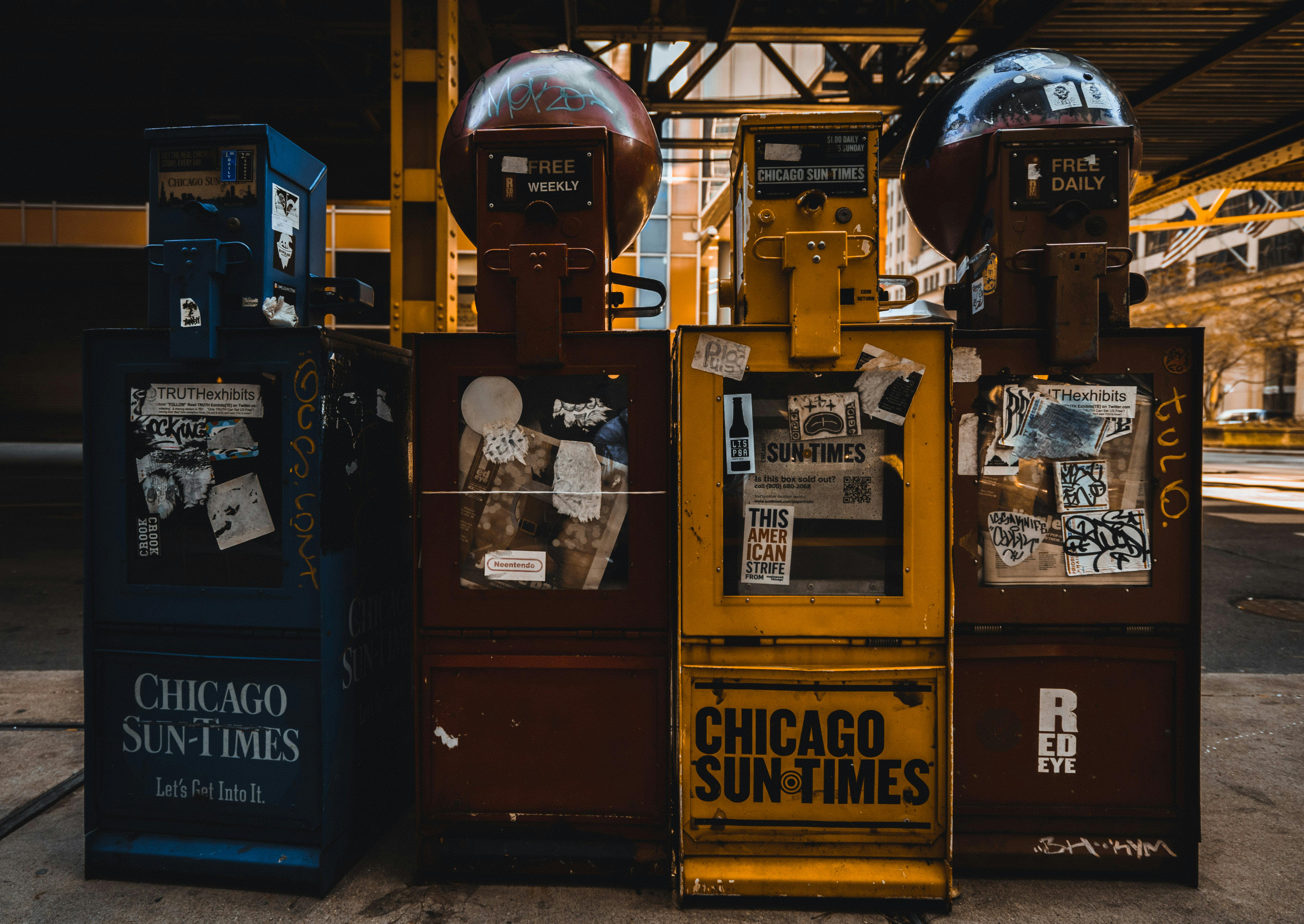 Four Vending Machines · Free Stock Photo