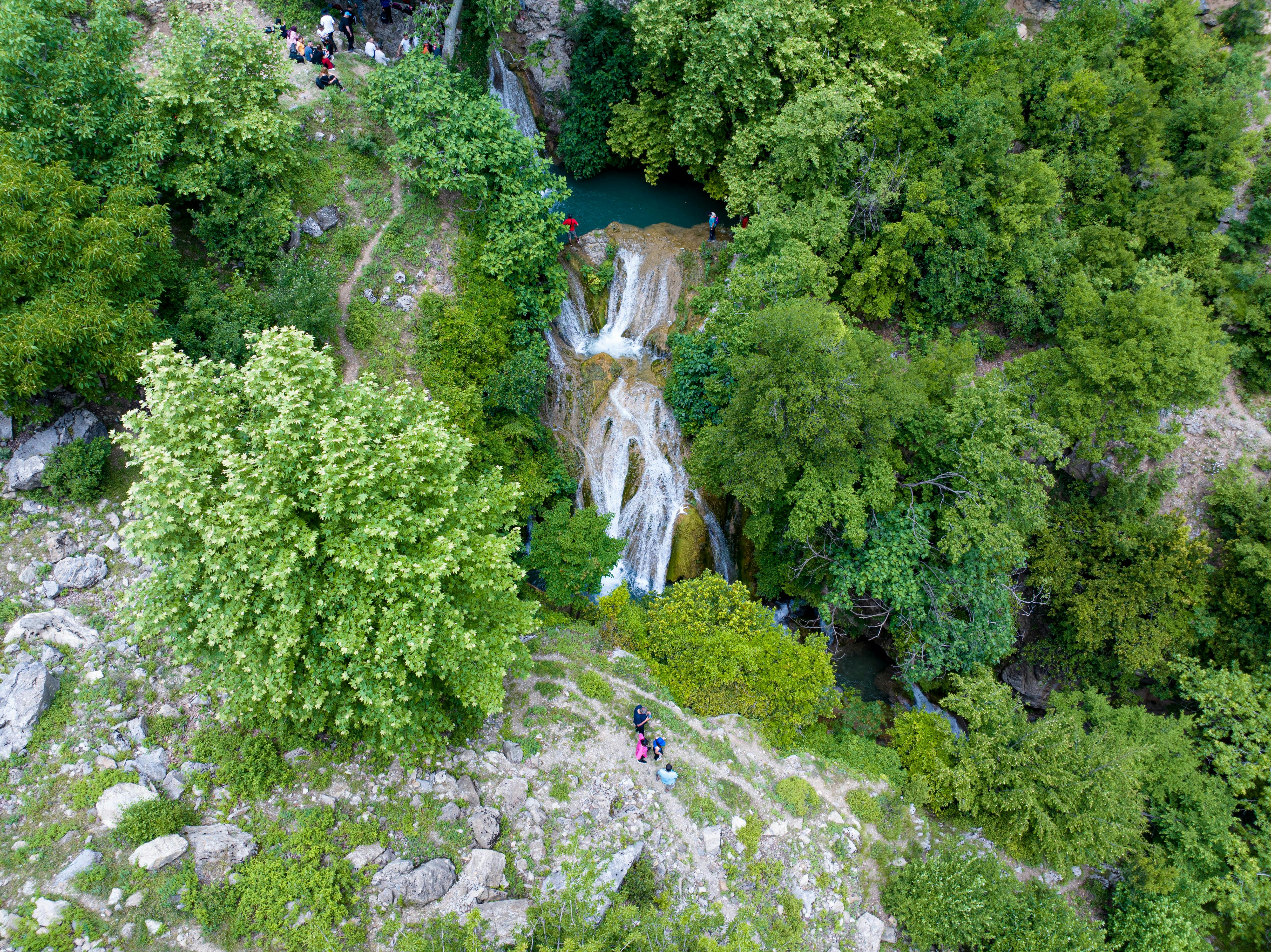 Aerial View of a Waterfall · Free Stock Photo