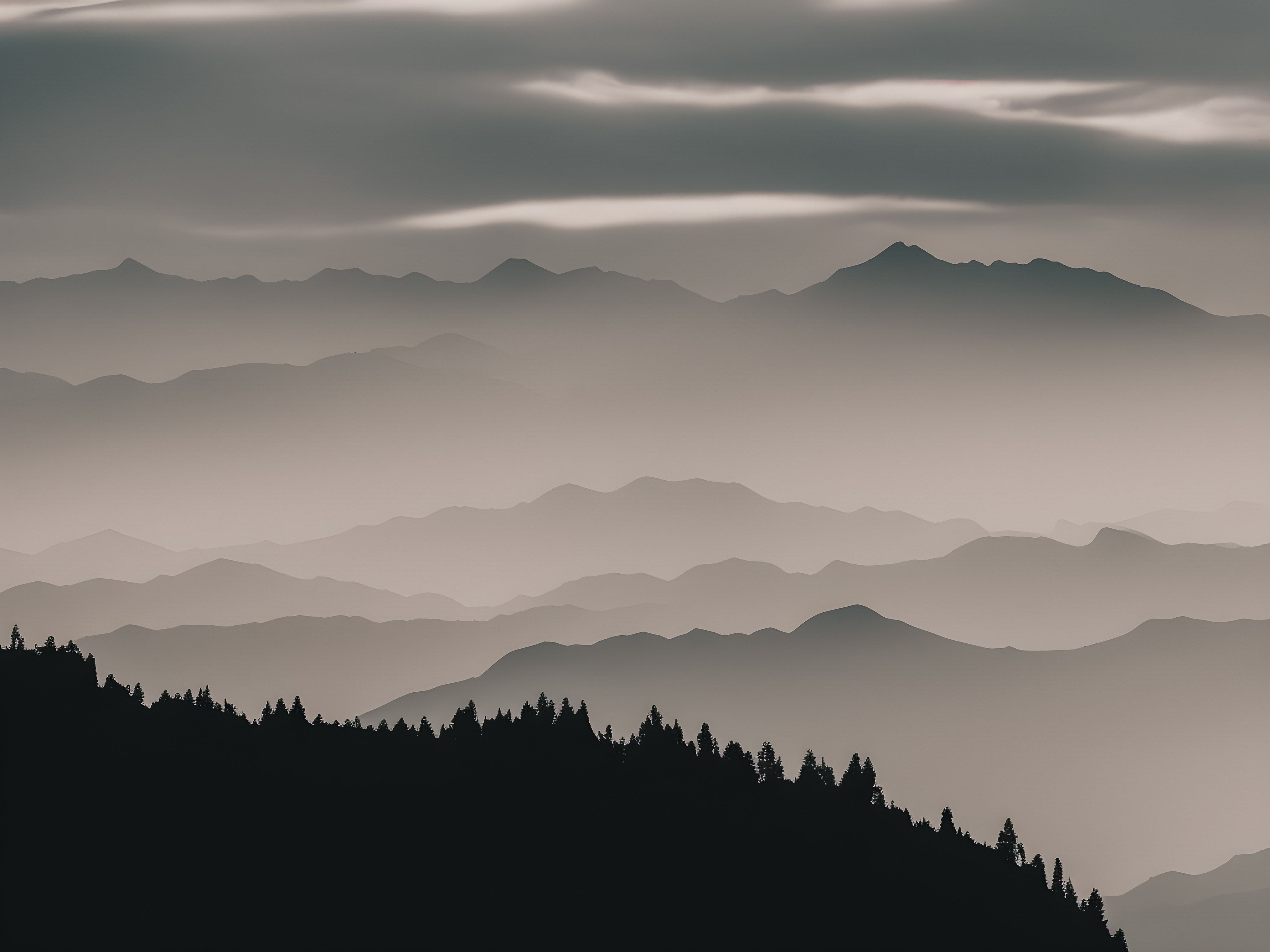 Mist over Rolling Mountain Landscape · Free Stock Photo