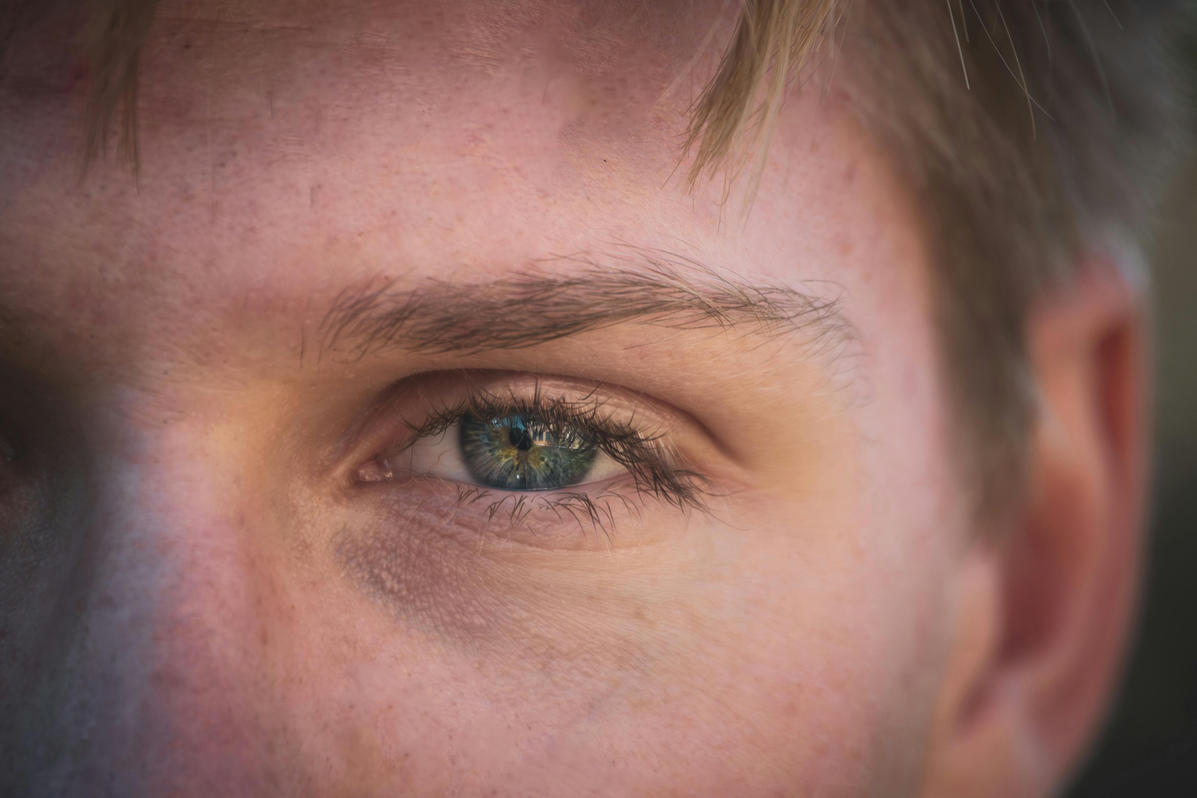 Gray Eye of a Man · Free Stock Photo