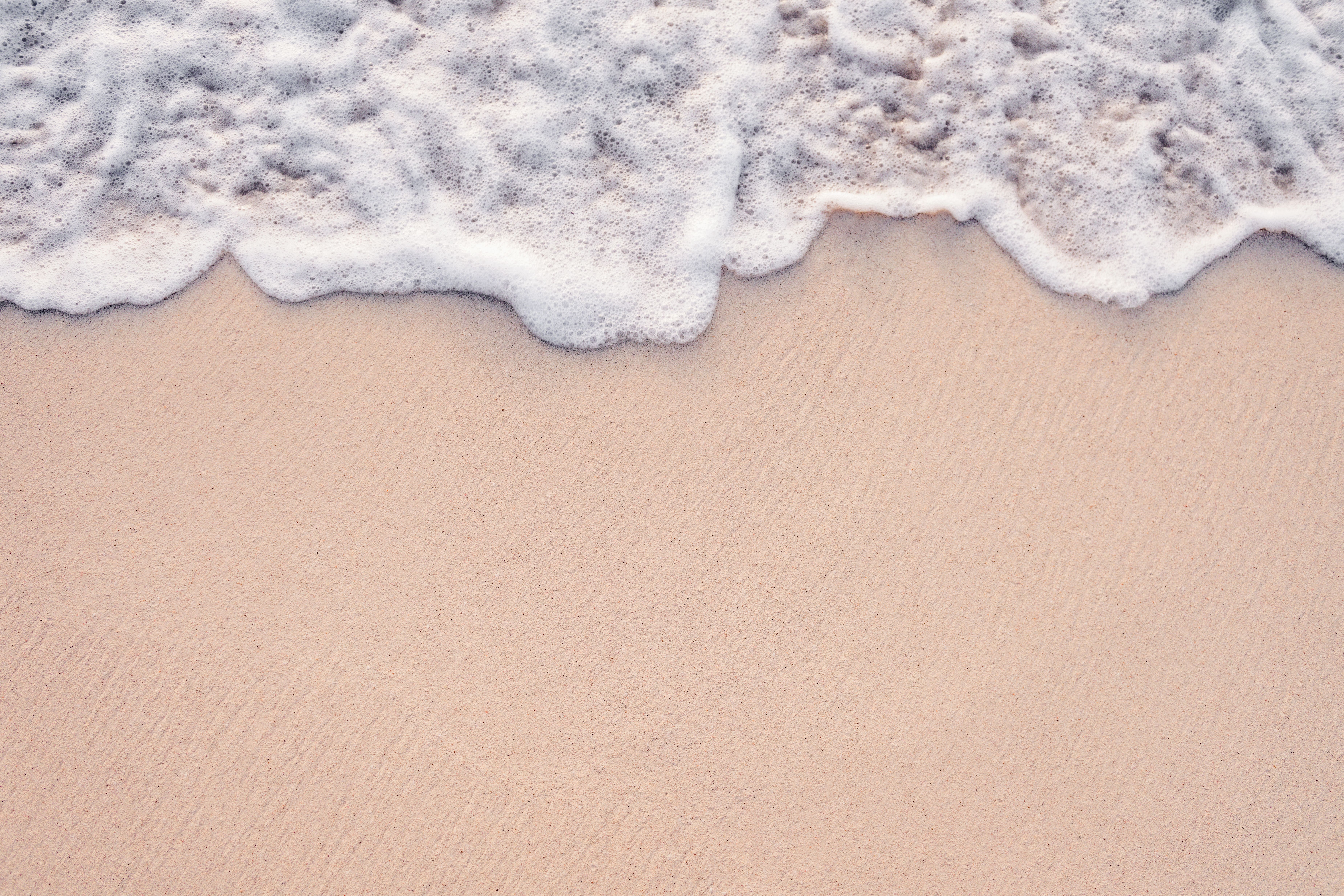 Water Foam on Beach · Free Stock Photo