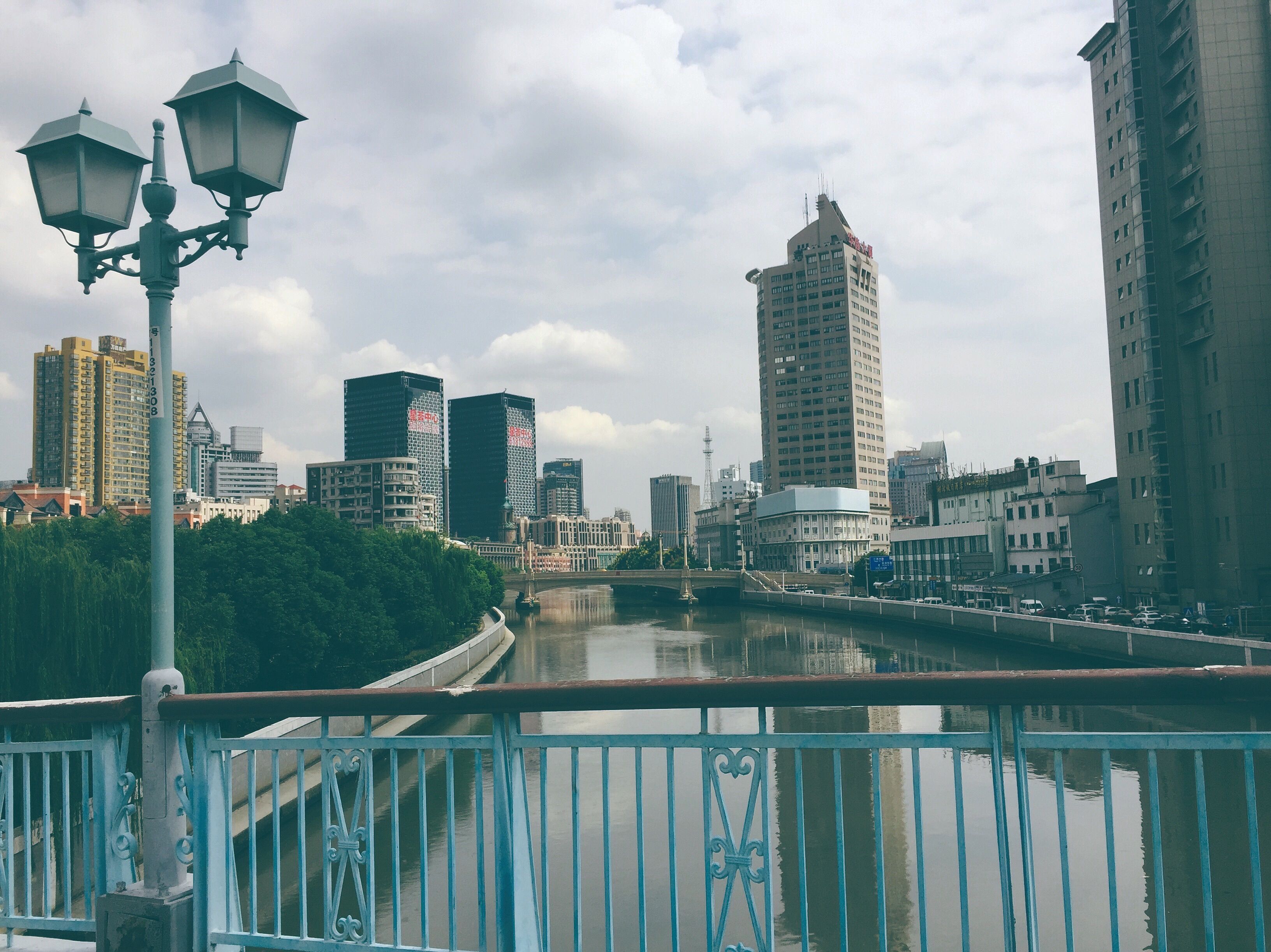 Cityscape Seen from a Bridge · Free Stock Photo
