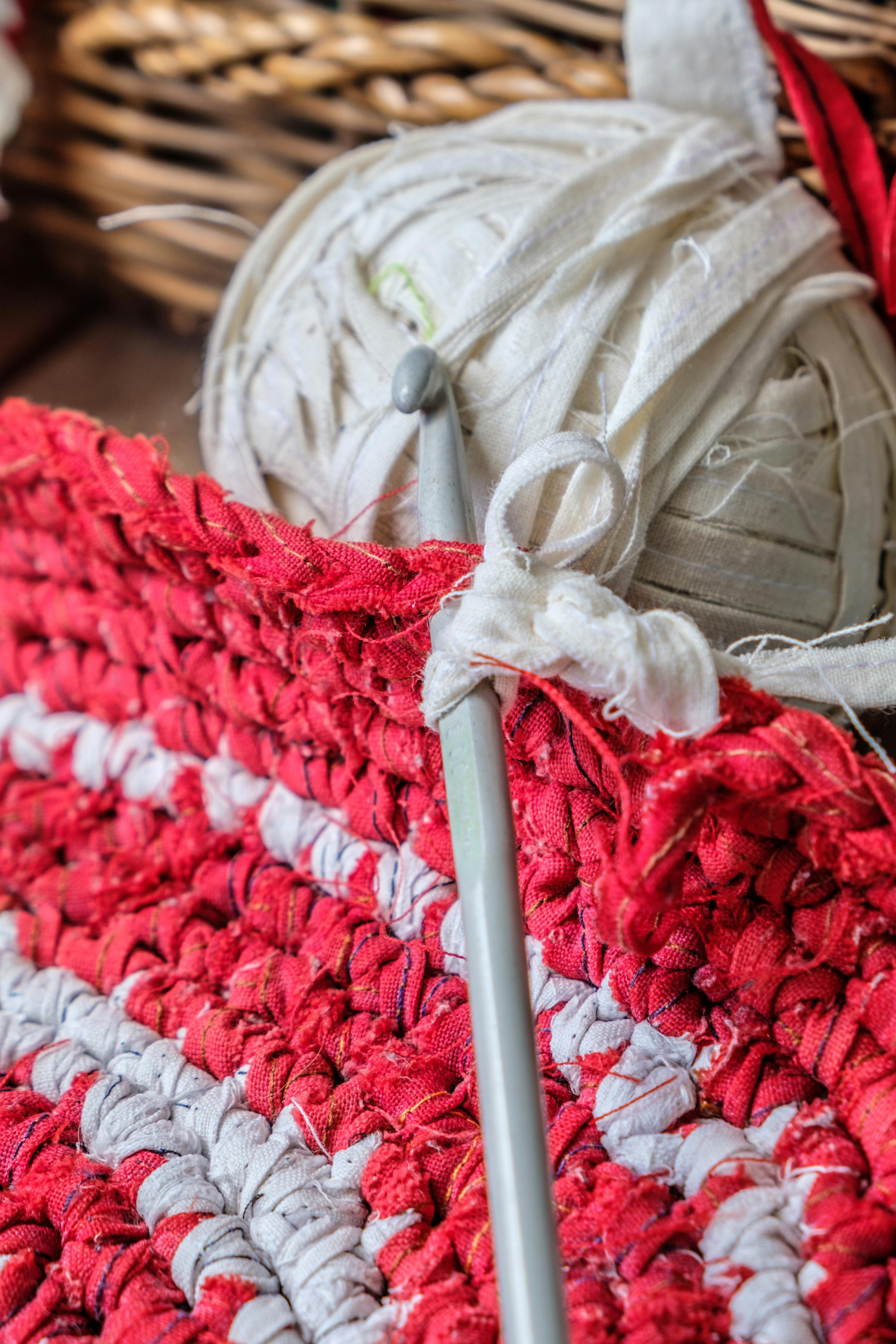 Overhead Shot of Woven Backpacks · Free Stock Photo