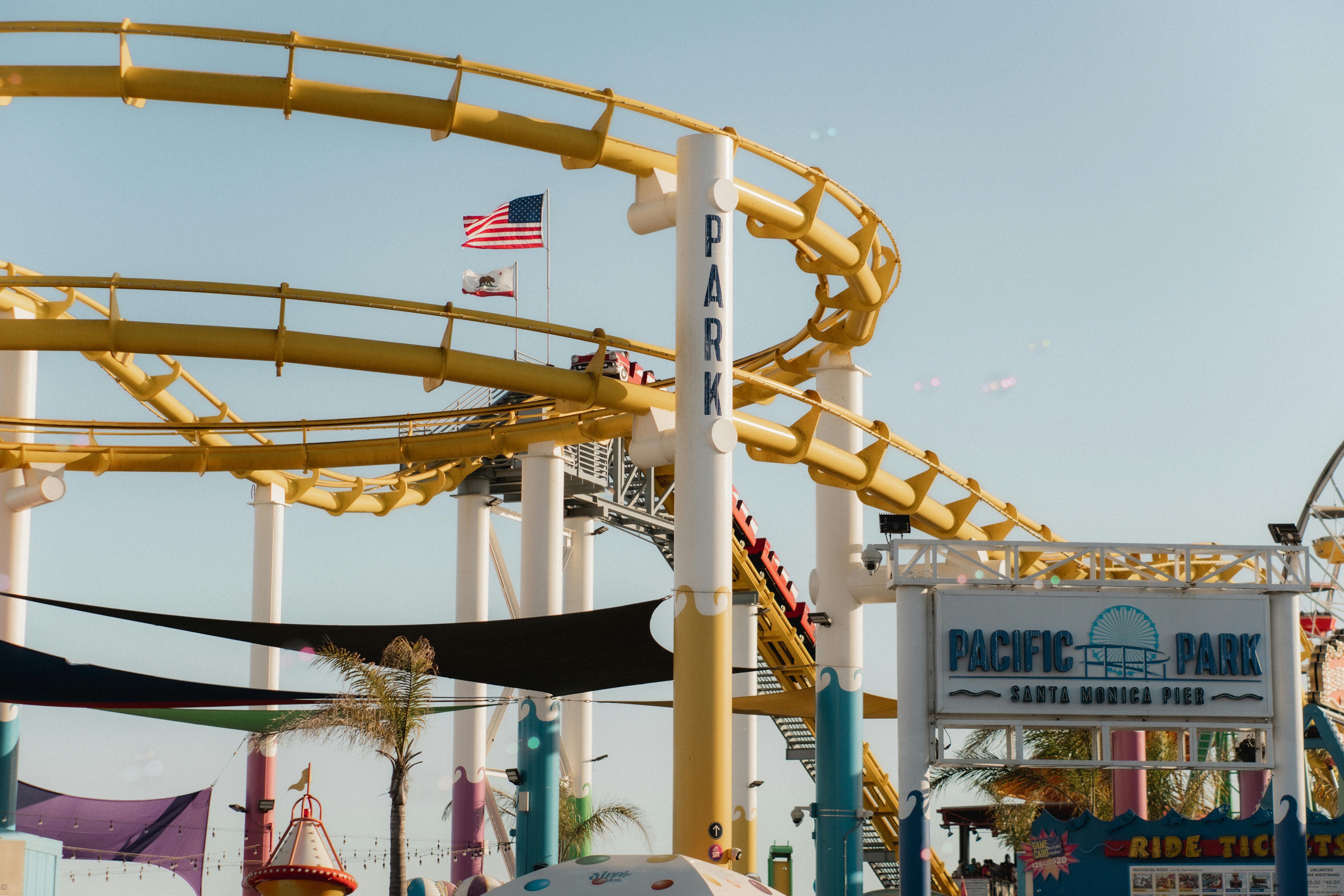 West Coaster in Pacific Park on Santa Monica Pier in USA · Free Stock Photo