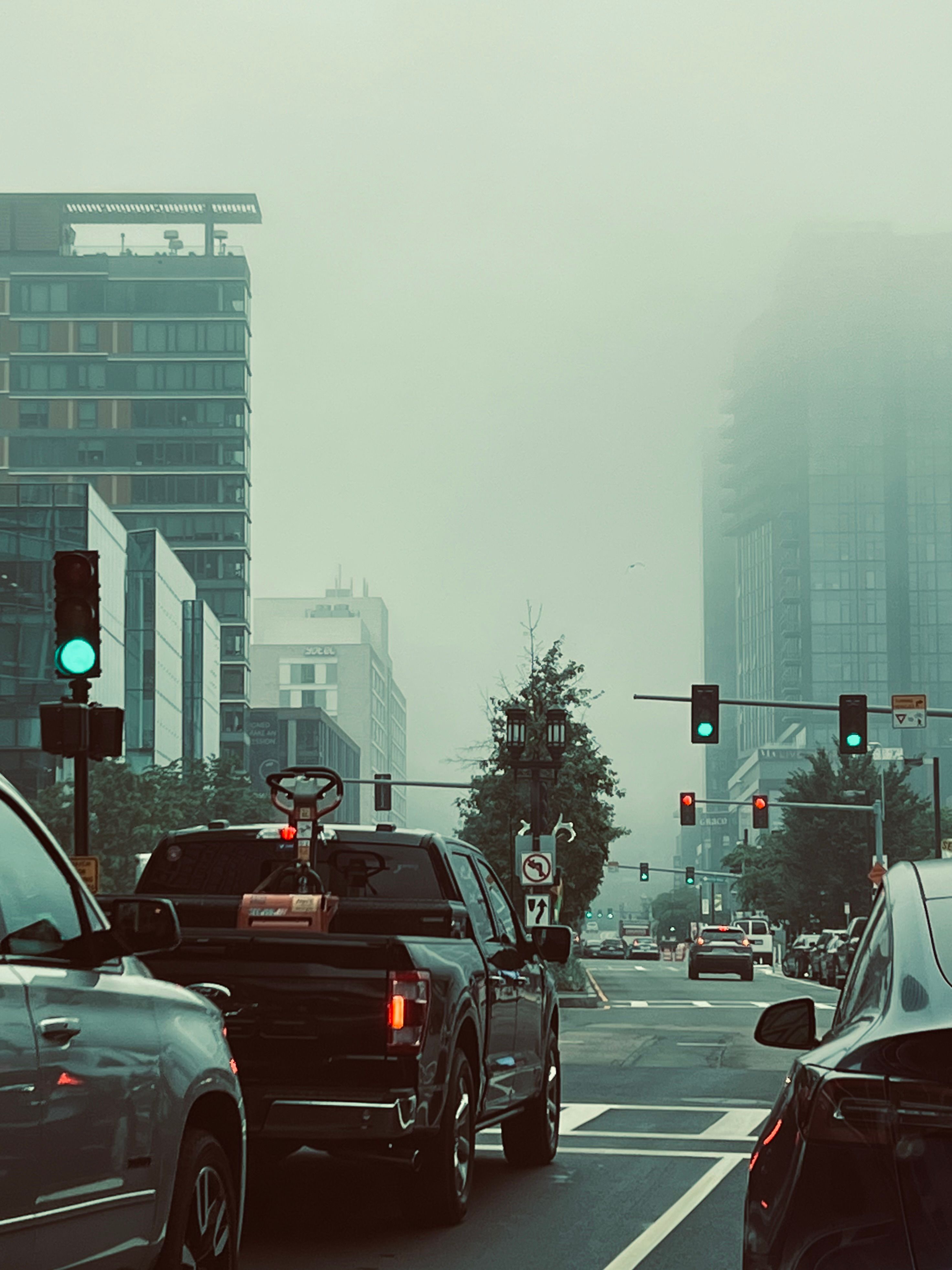 Traffic Light on Road High-saturated Photography · Free Stock Photo