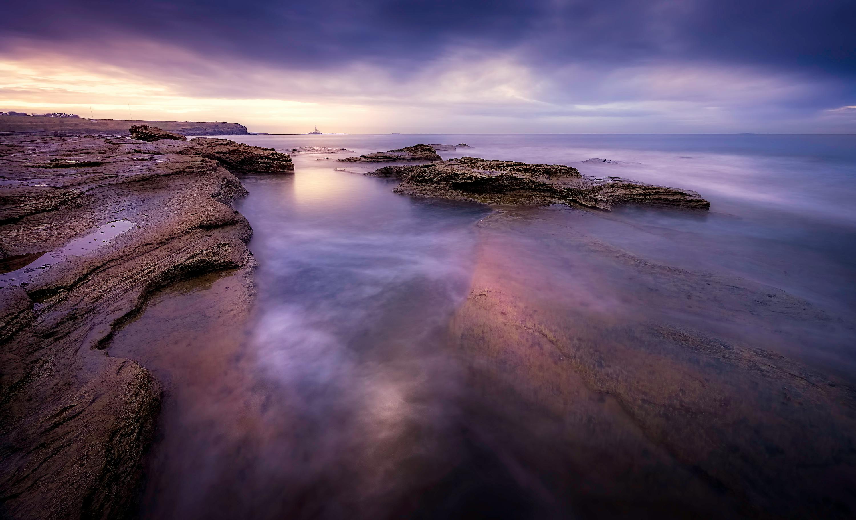 Panoramic Photography of Body of Water Near Rock Formation · Free Stock ...