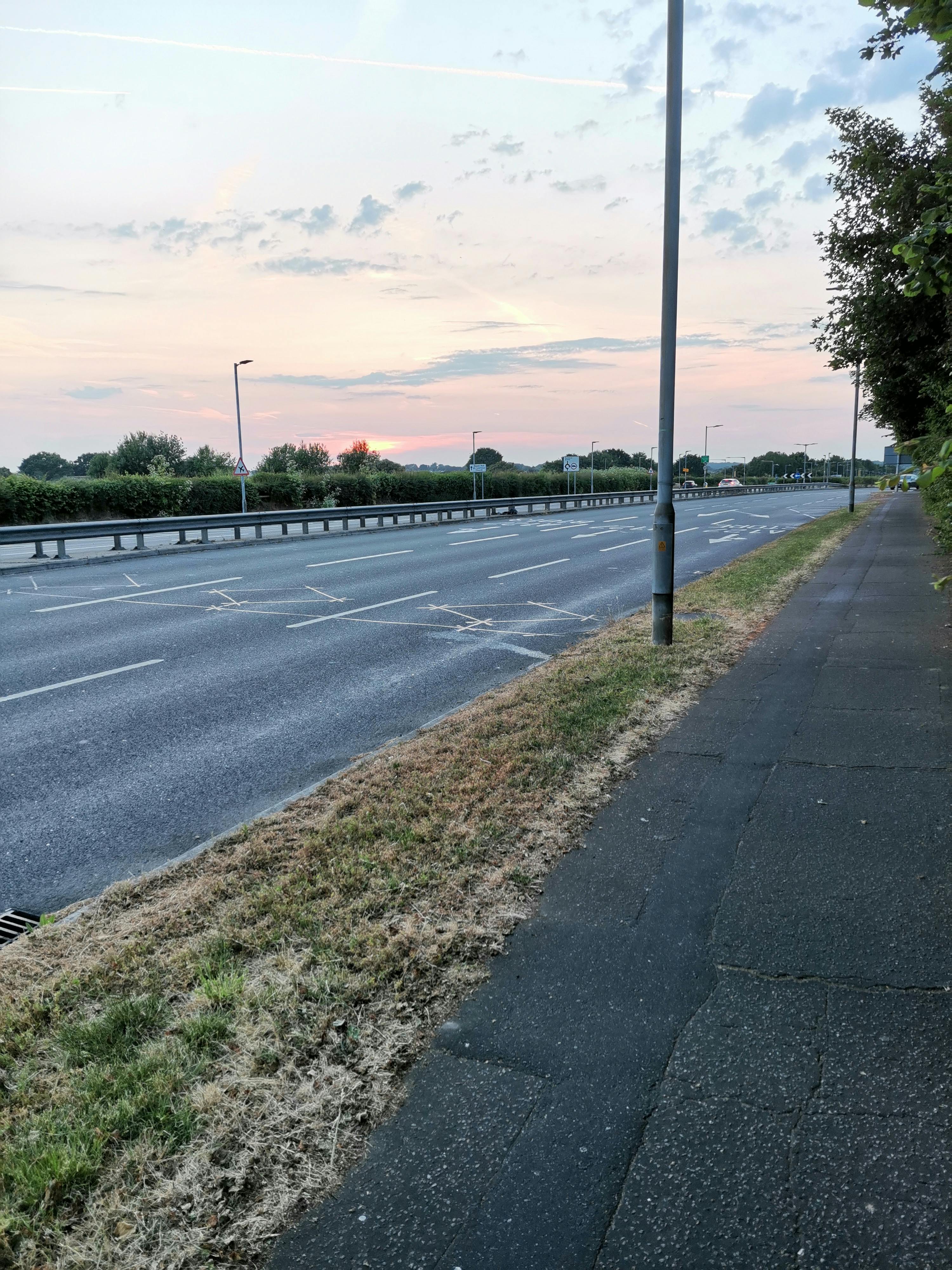 An Empty Road at Night · Free Stock Photo