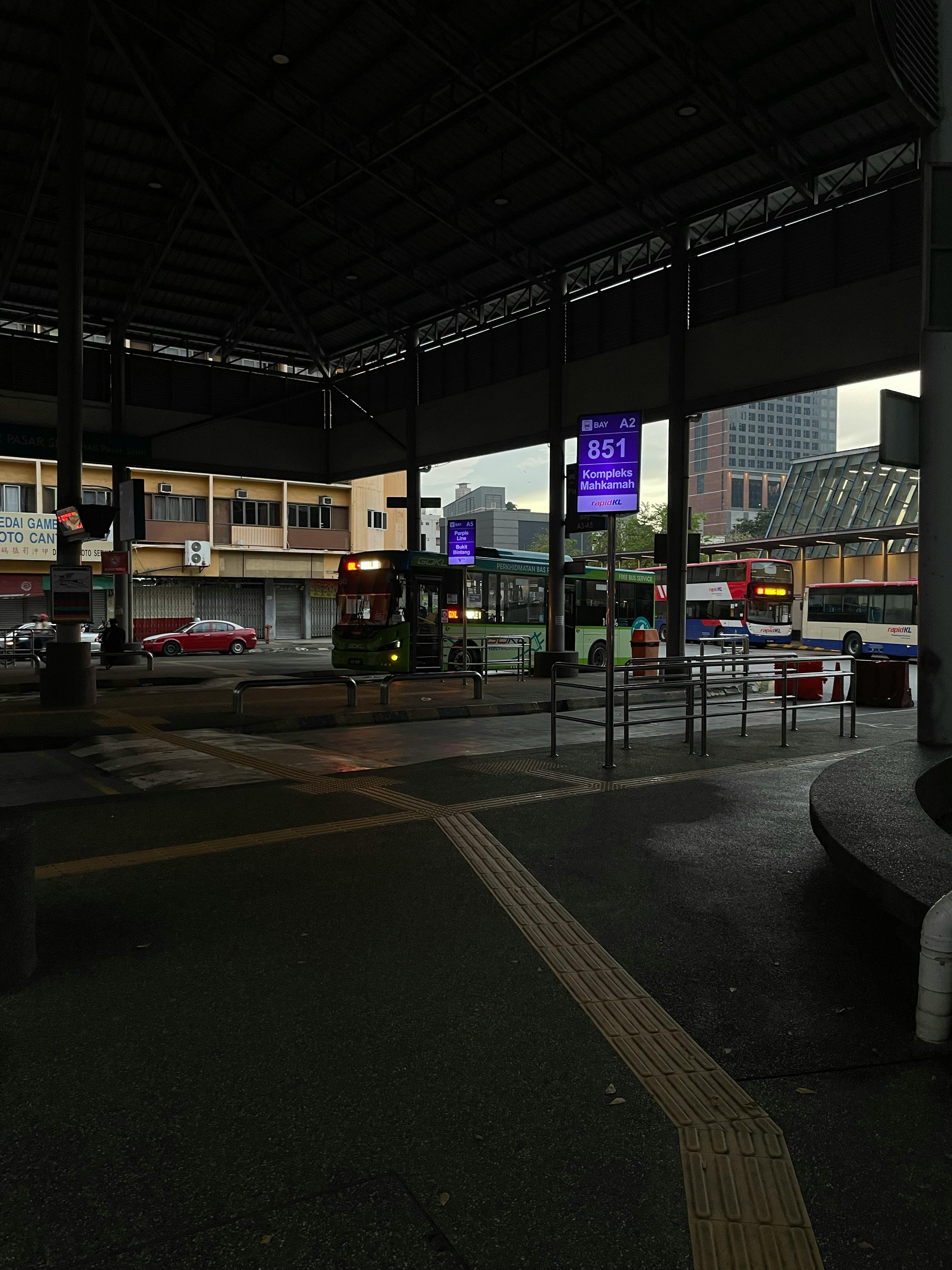 Bus Station in a City · Free Stock Photo