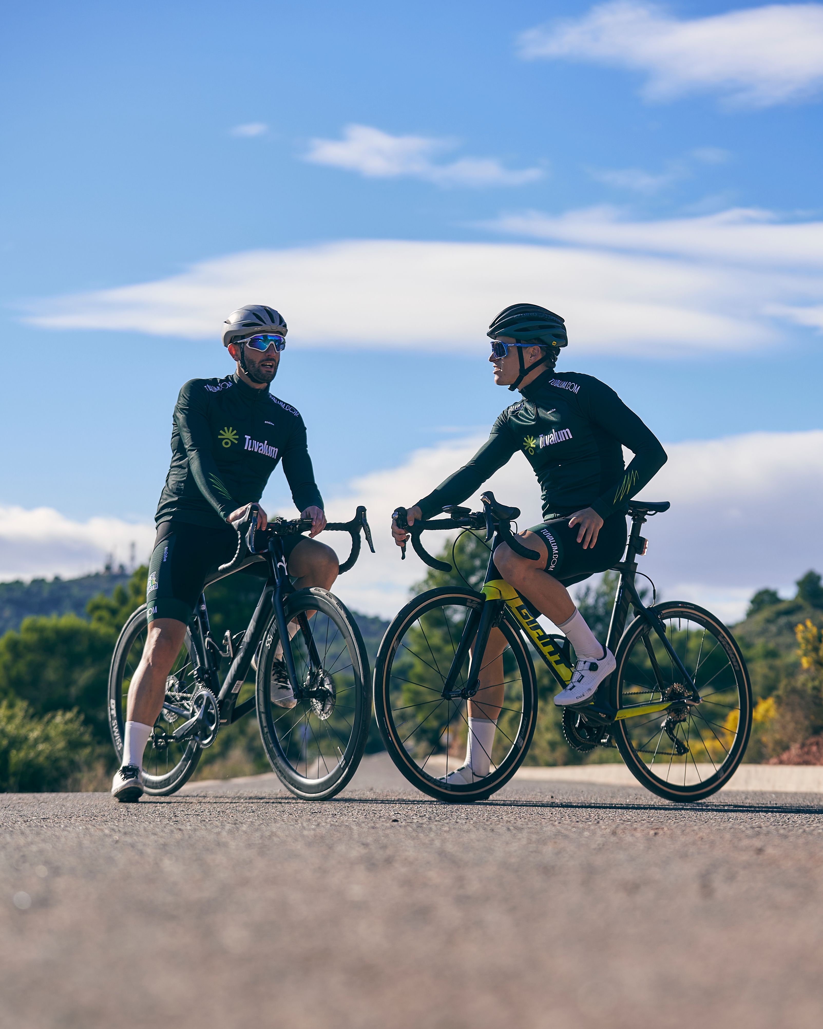 Cyclists on Road · Free Stock Photo