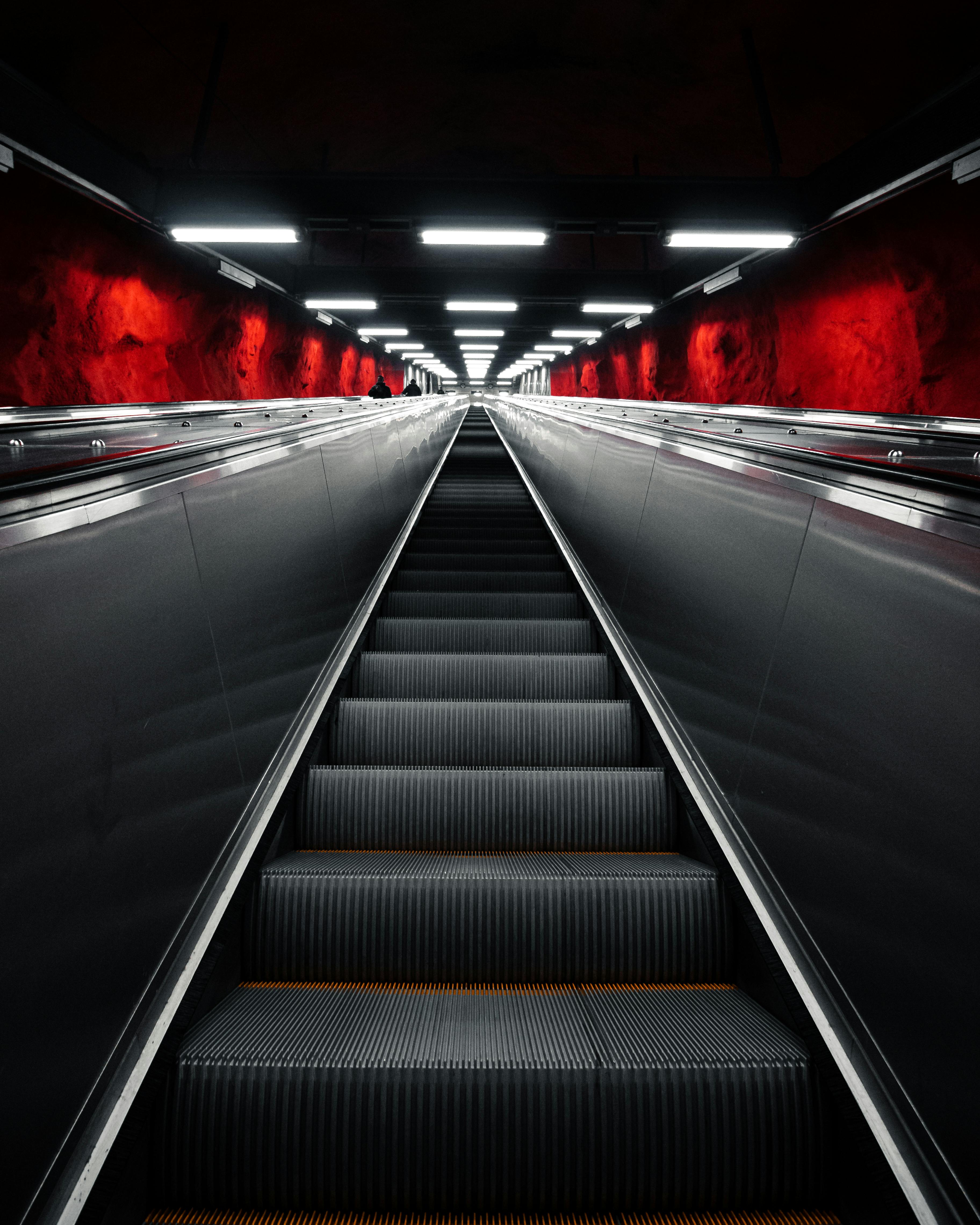 Gray Metal Escalator Stairway · Free Stock Photo
