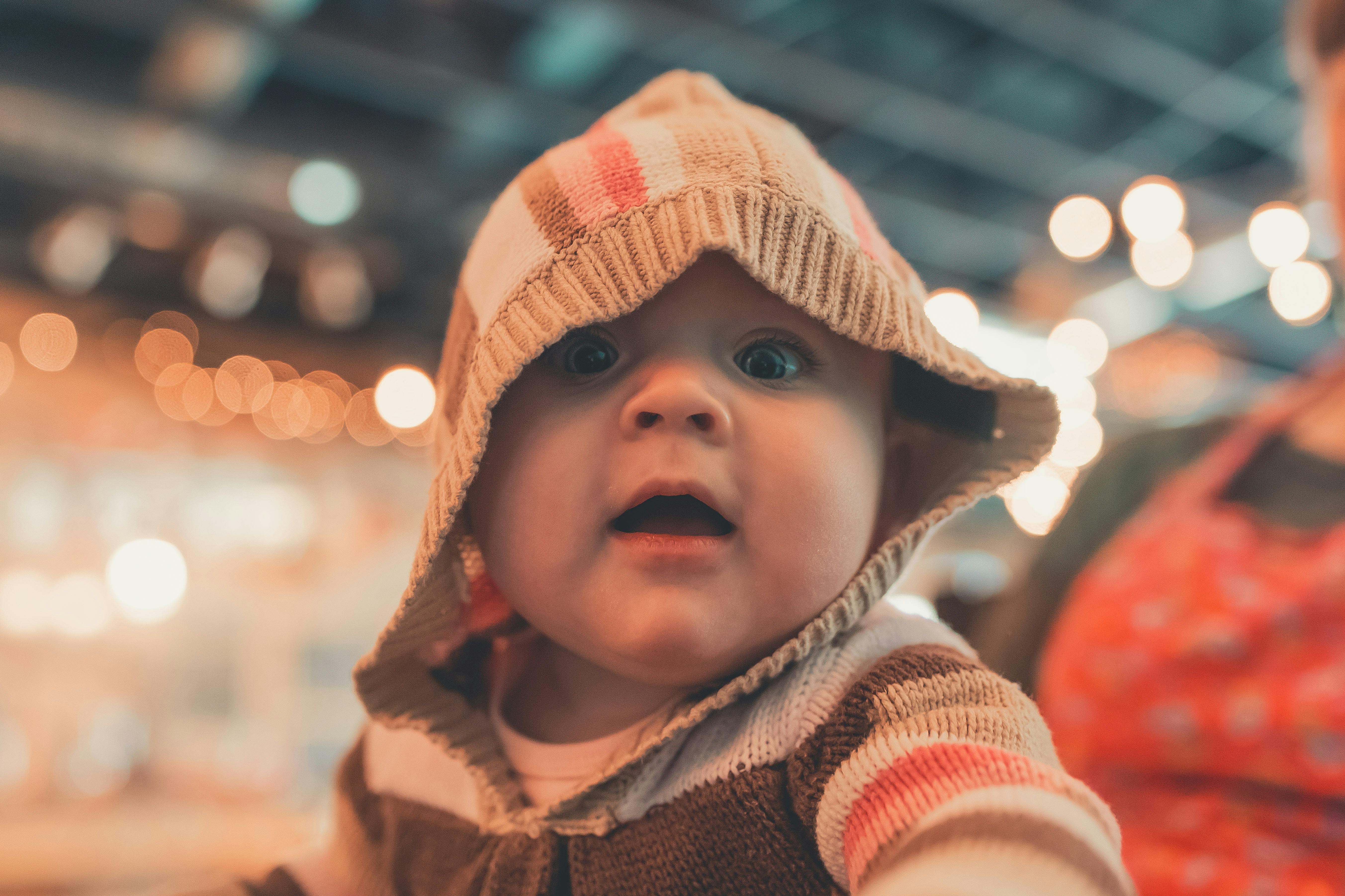 Baby With Shocked Face · Free Stock Photo