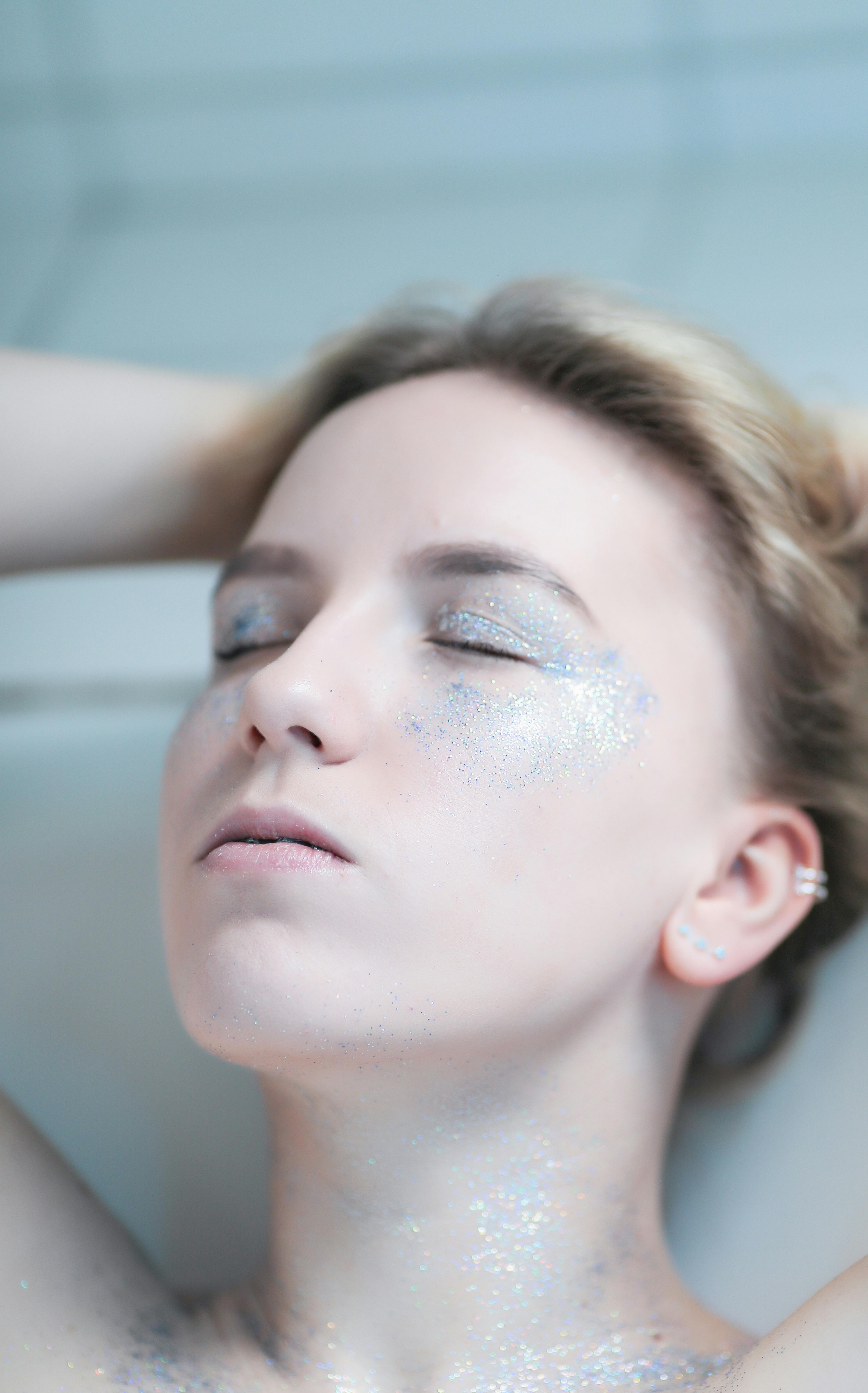 Faces of Women Lying Down with Eyes Closed · Free Stock Photo