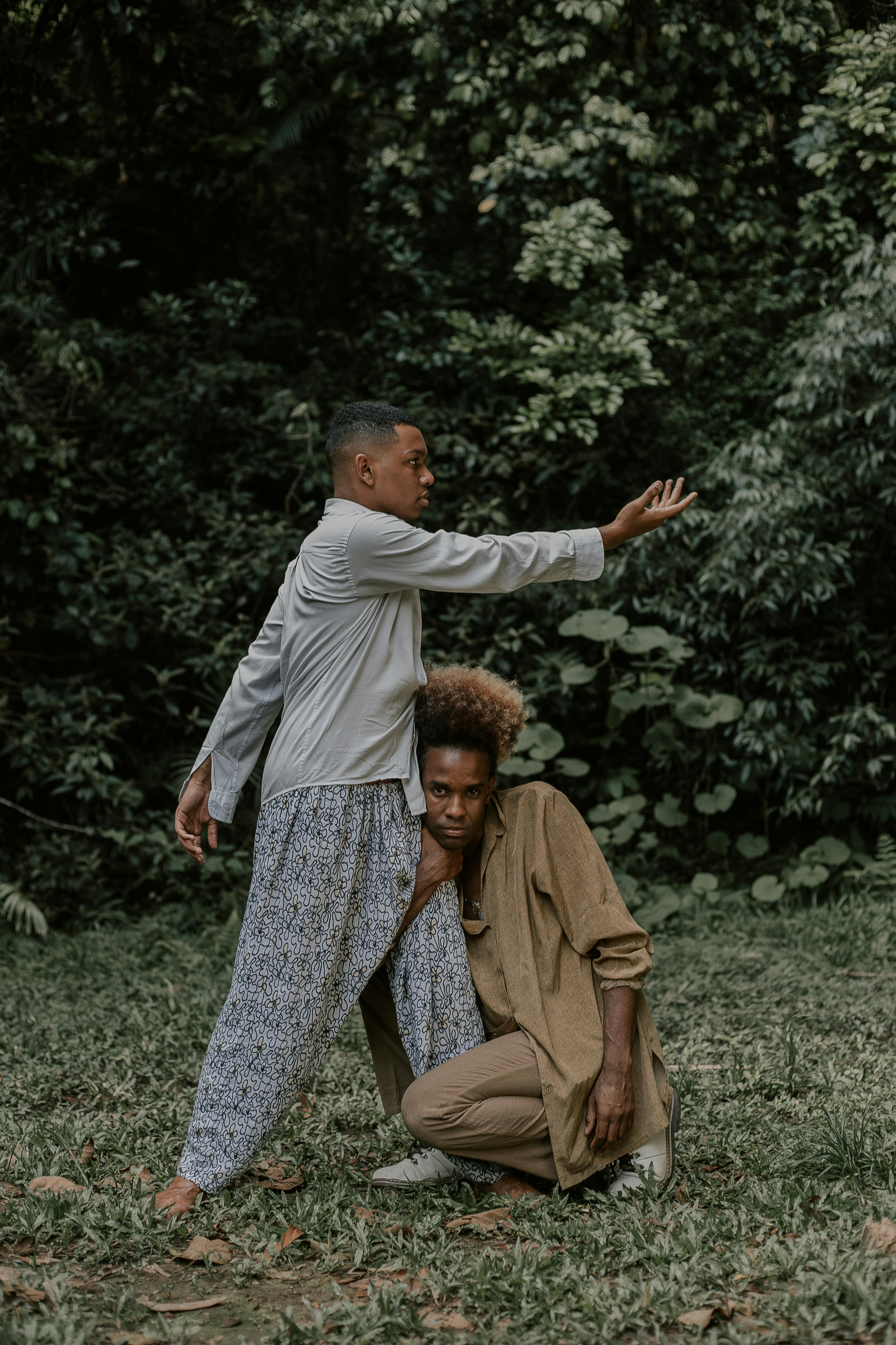 Two Men Posing For A Photo · Free Stock Photo