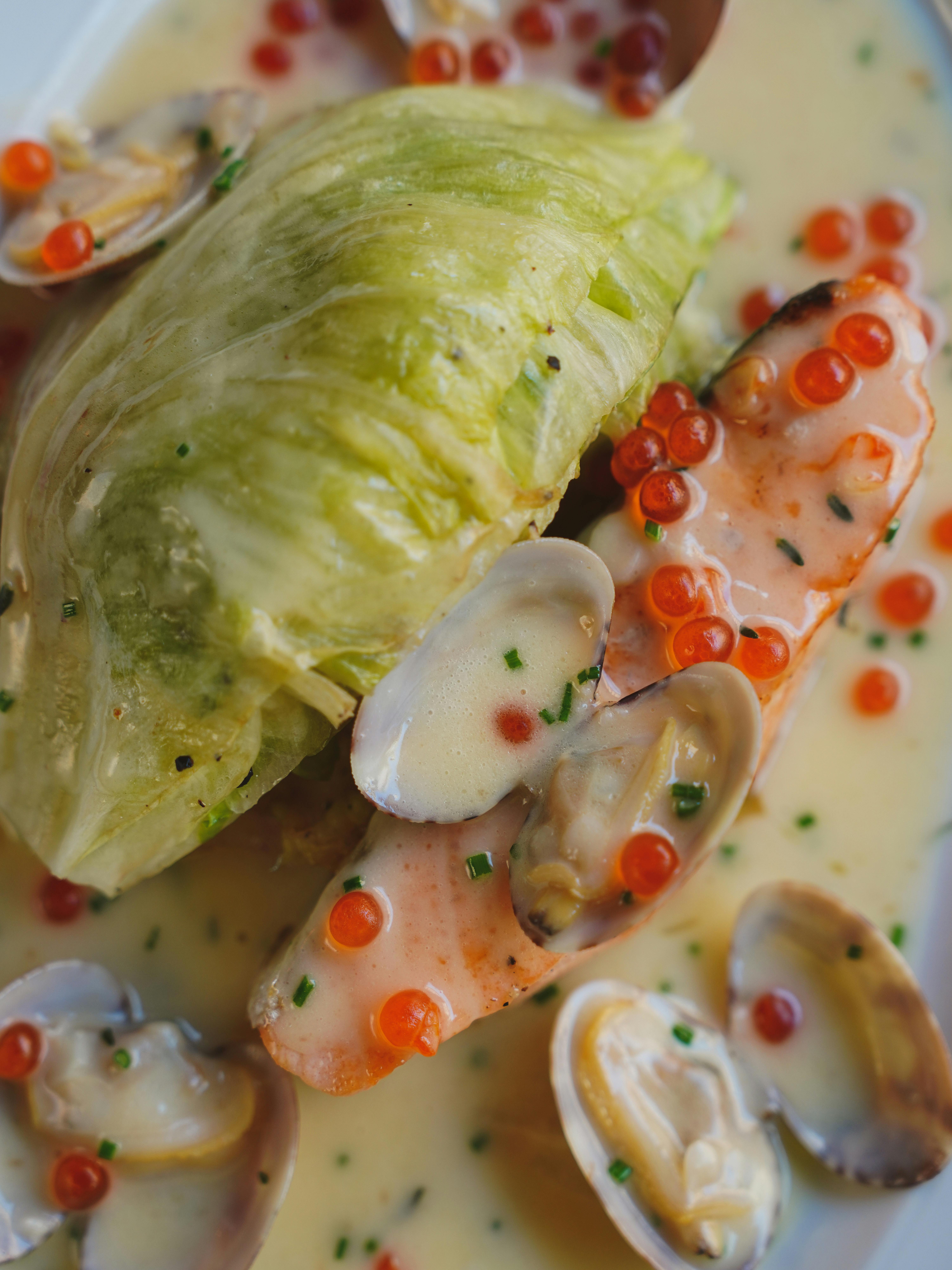 A Dish with Mussels and Caviar · Free Stock Photo