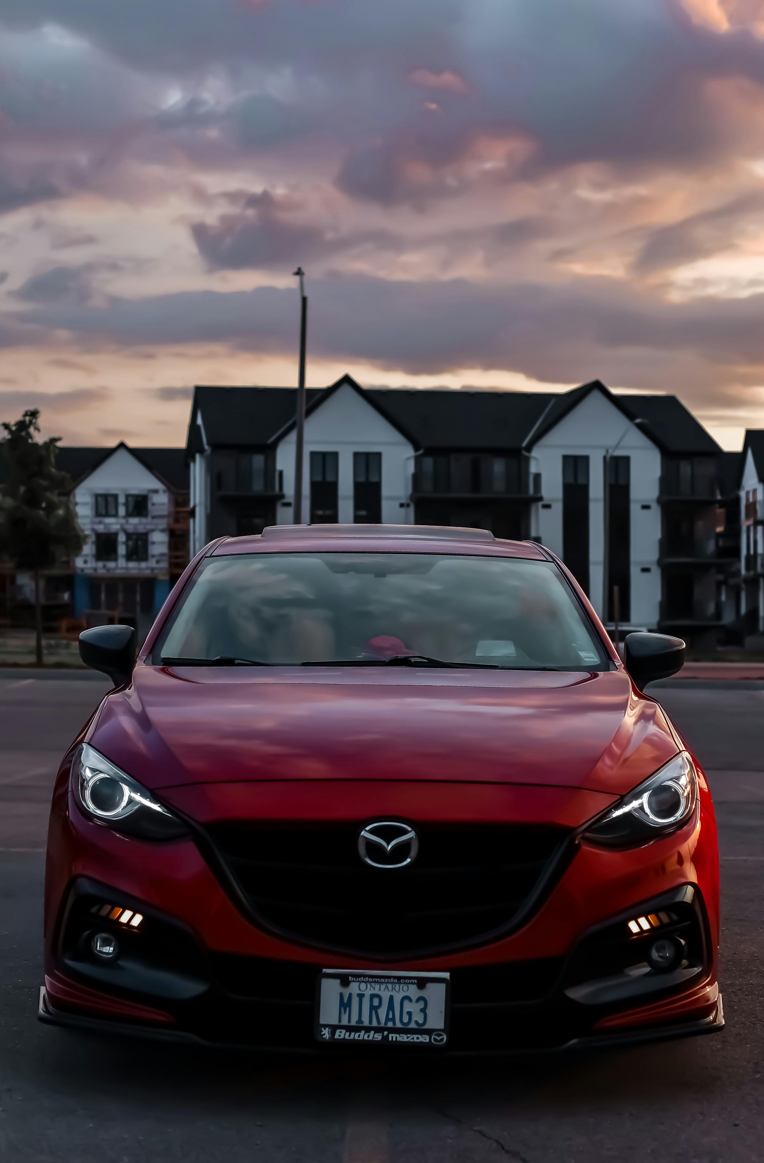 Red Mazda 3 · Free Stock Photo