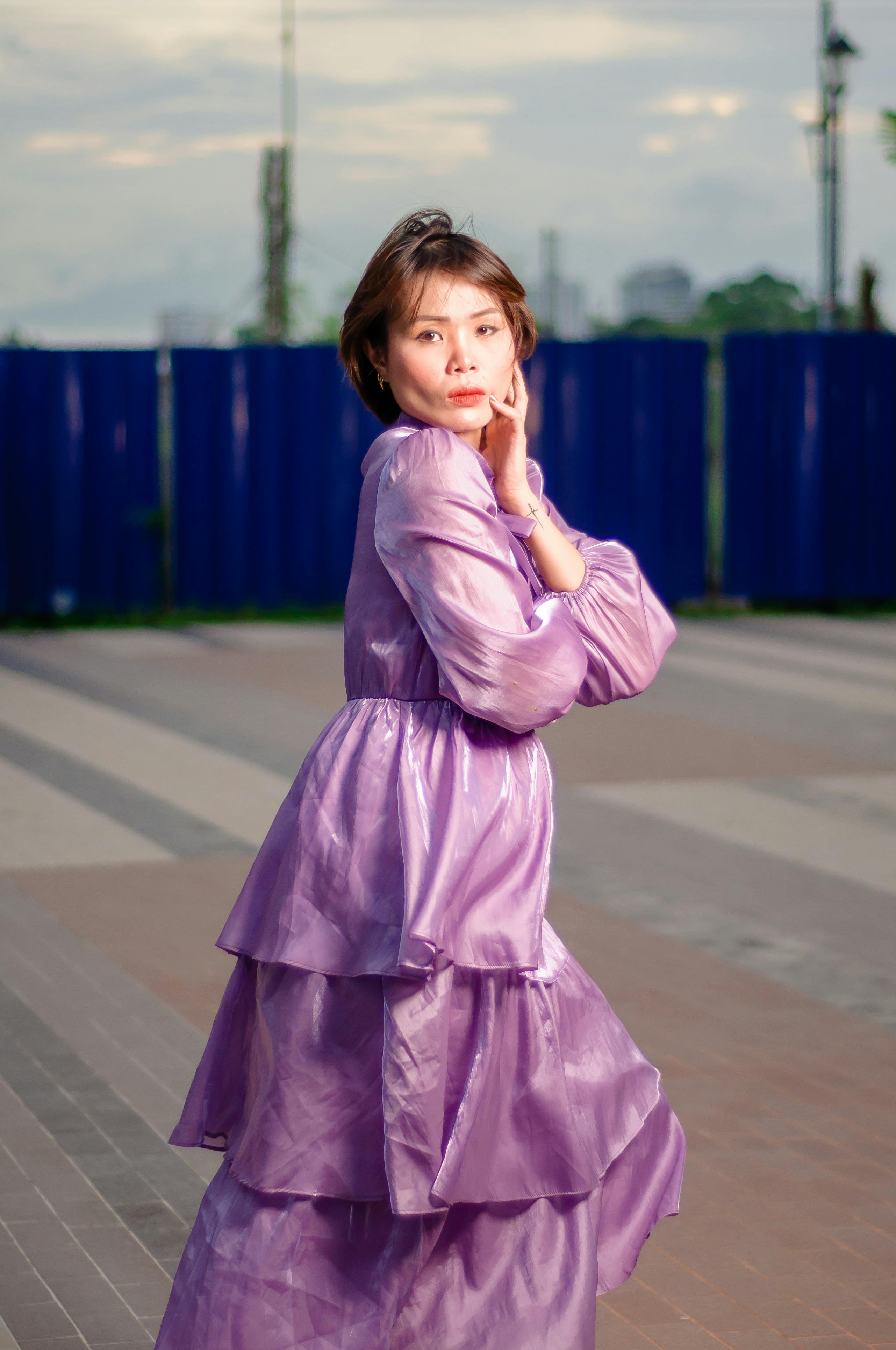 Model in Velvet Dress · Free Stock Photo