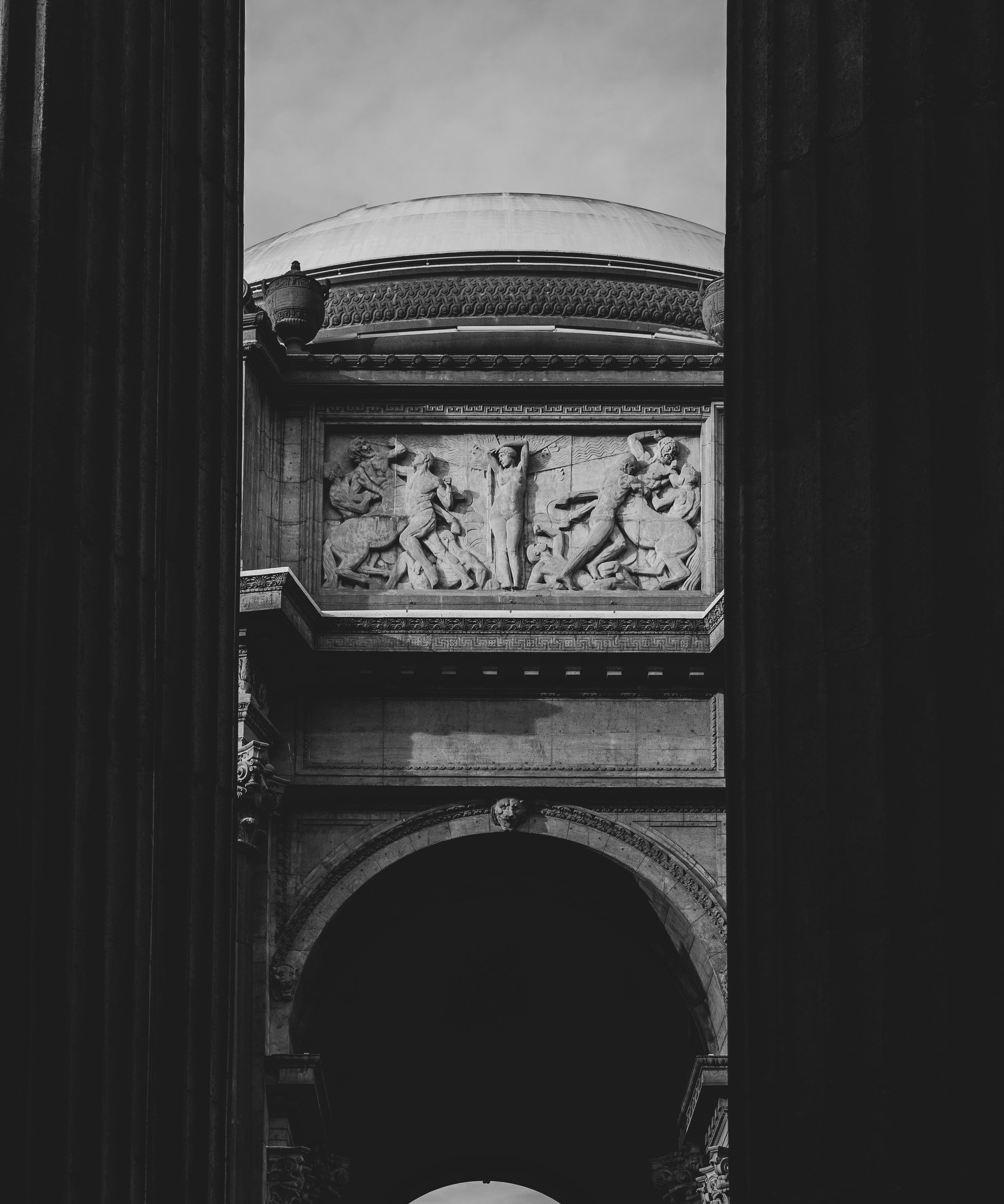 Relief above Arch · Free Stock Photo
