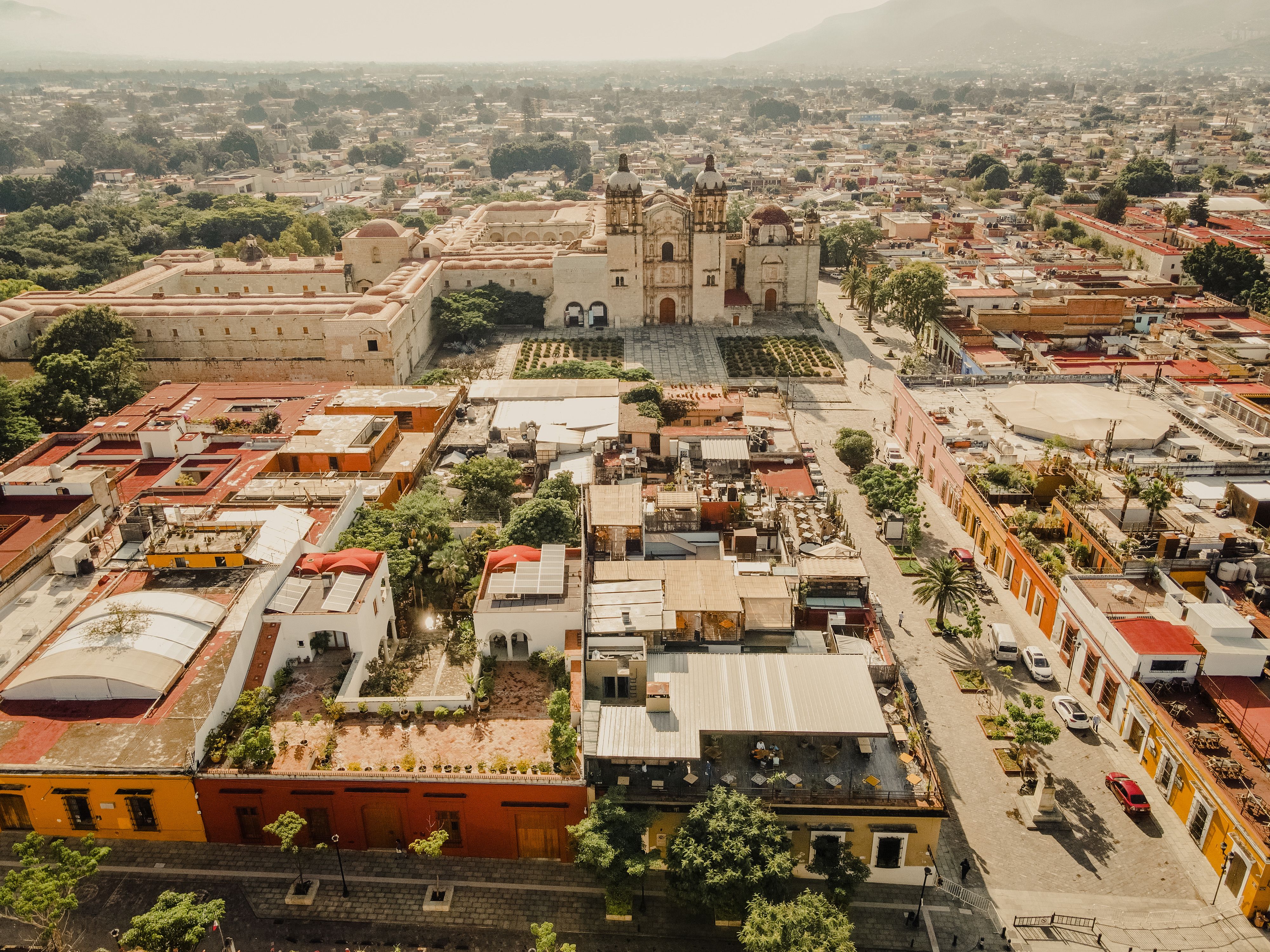 Drone Shot of Oaxaca City · Free Stock Photo