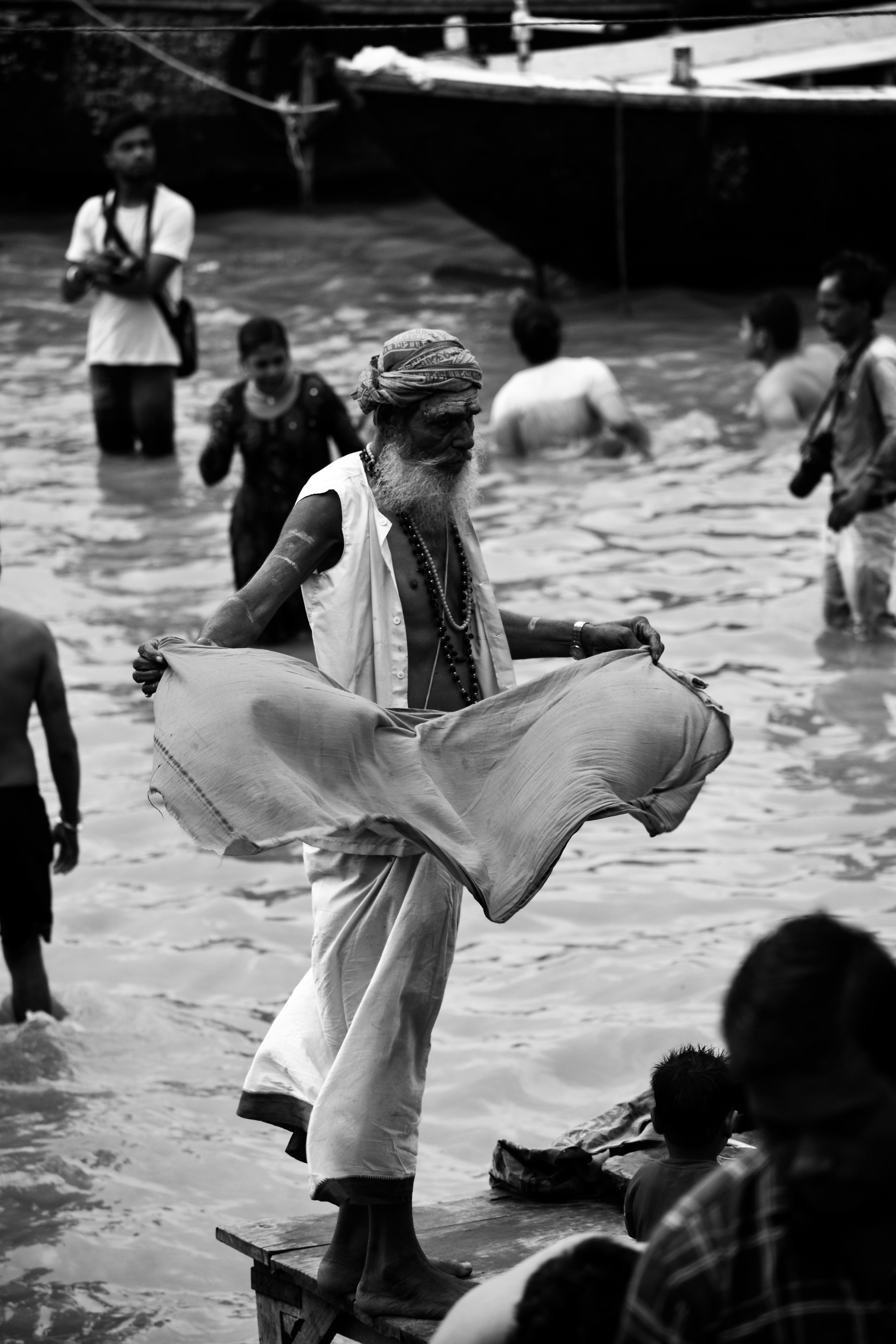 Sadhu at the River Ganges · Free Stock Photo