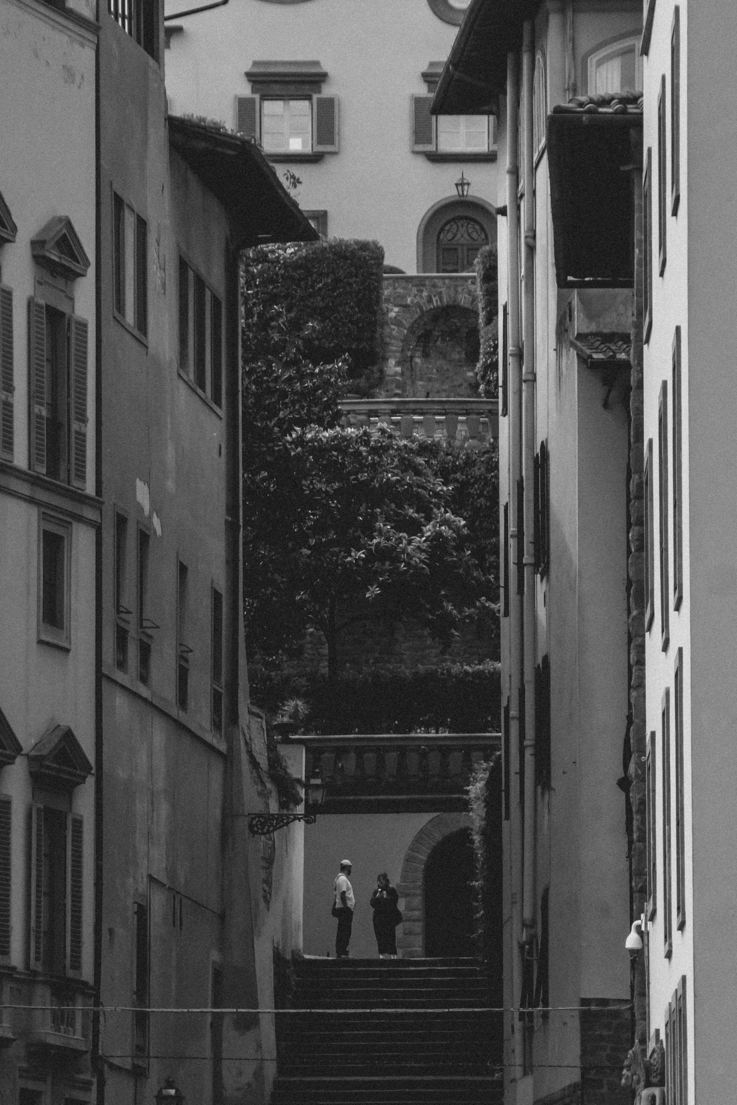 Old Town in Black and White · Free Stock Photo