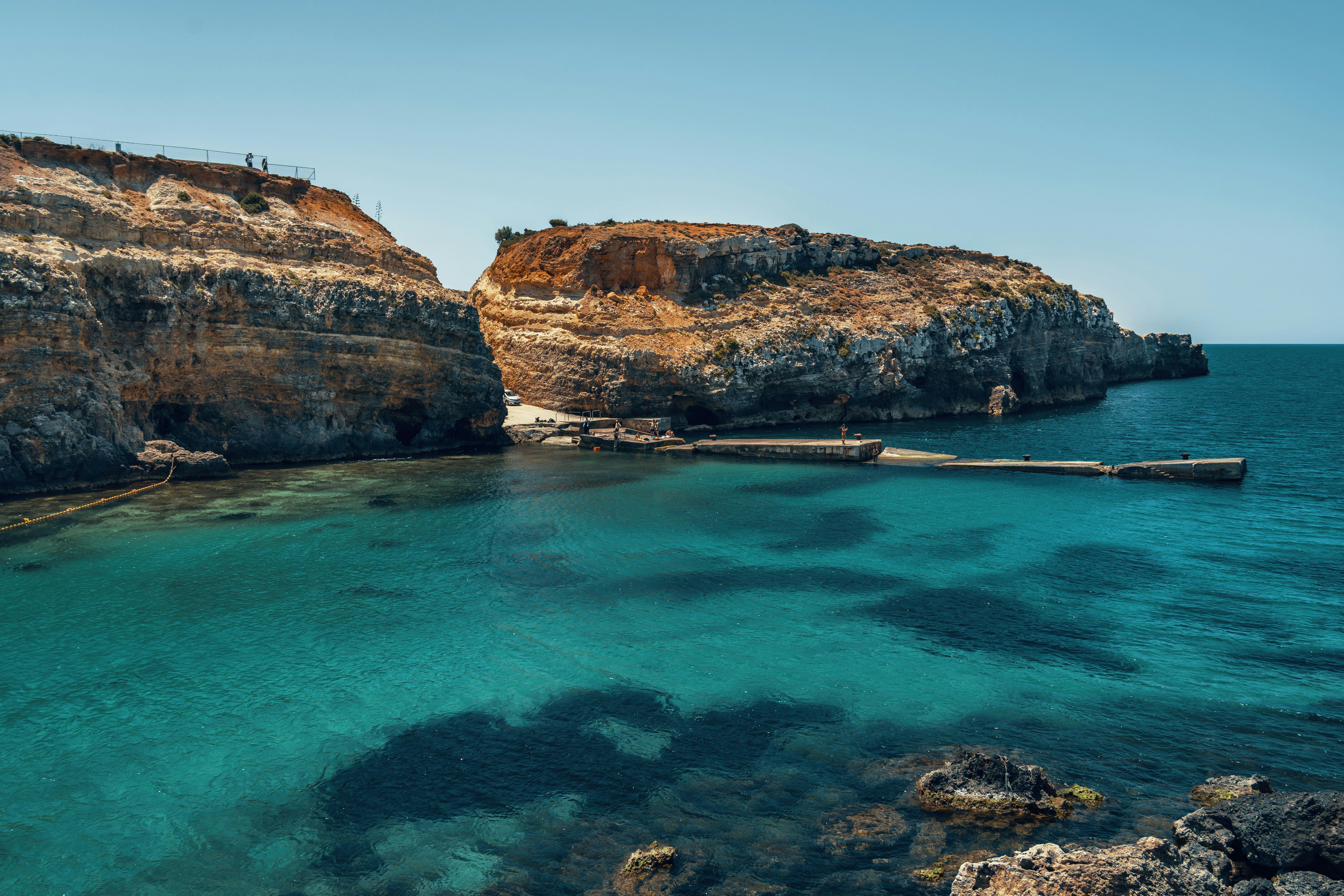 View of a Bay and Cliffs of Gozo Island, Malta · Free Stock Photo