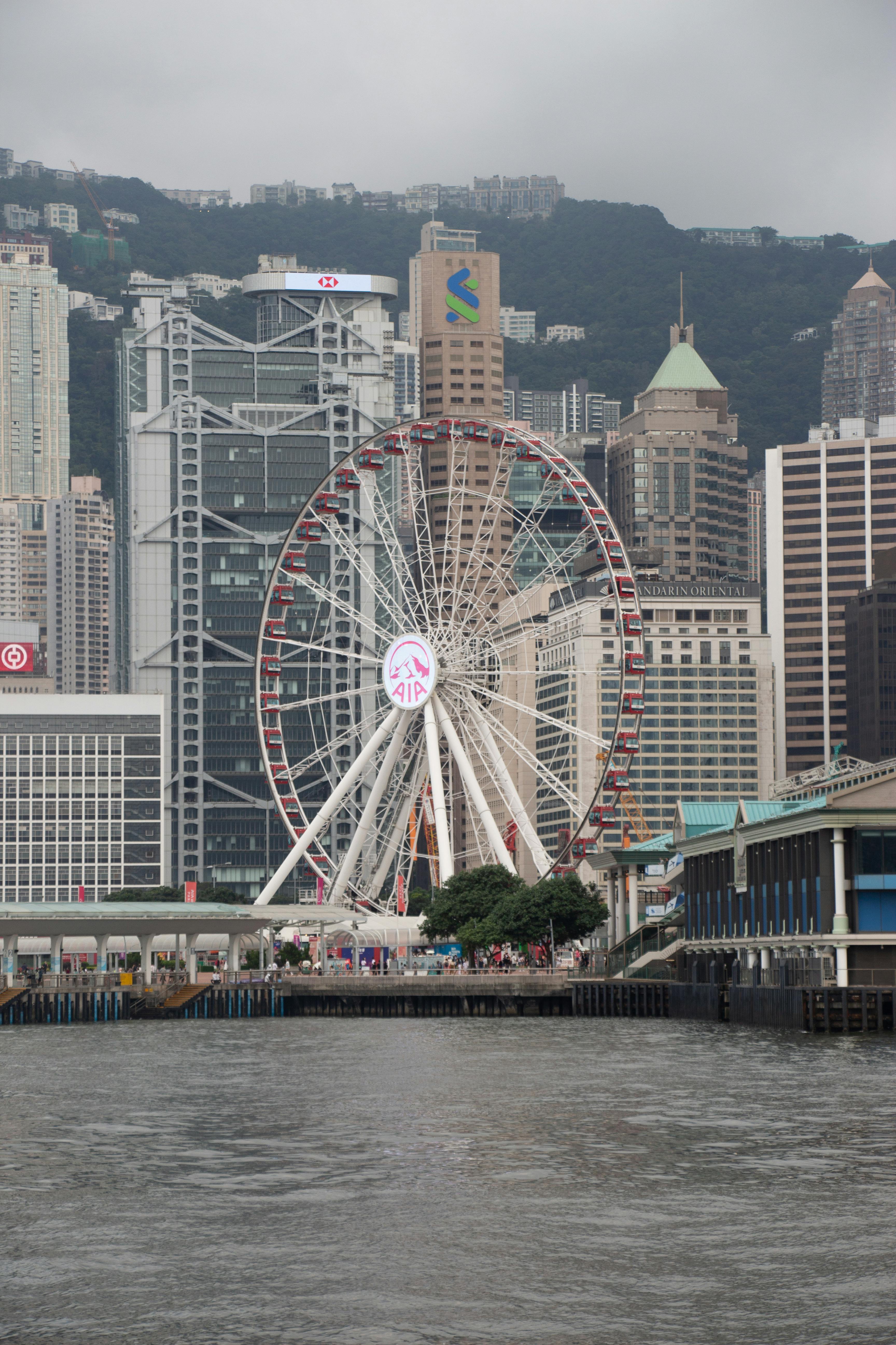 Observation Wheel AIA Vitality Park on Sea Coast in Hong Kong · Free ...