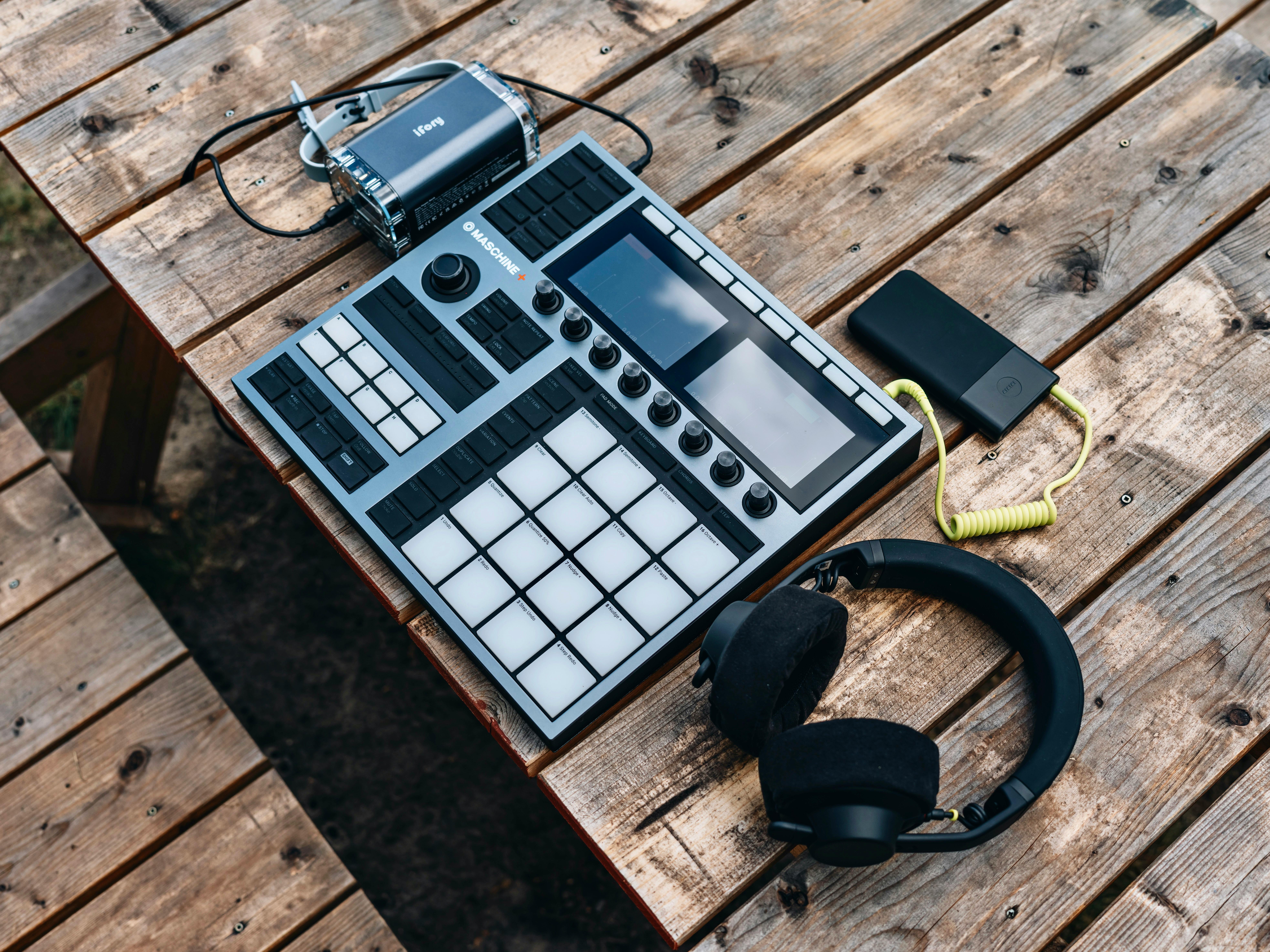Maschine and Accessories on Table · Free Stock Photo