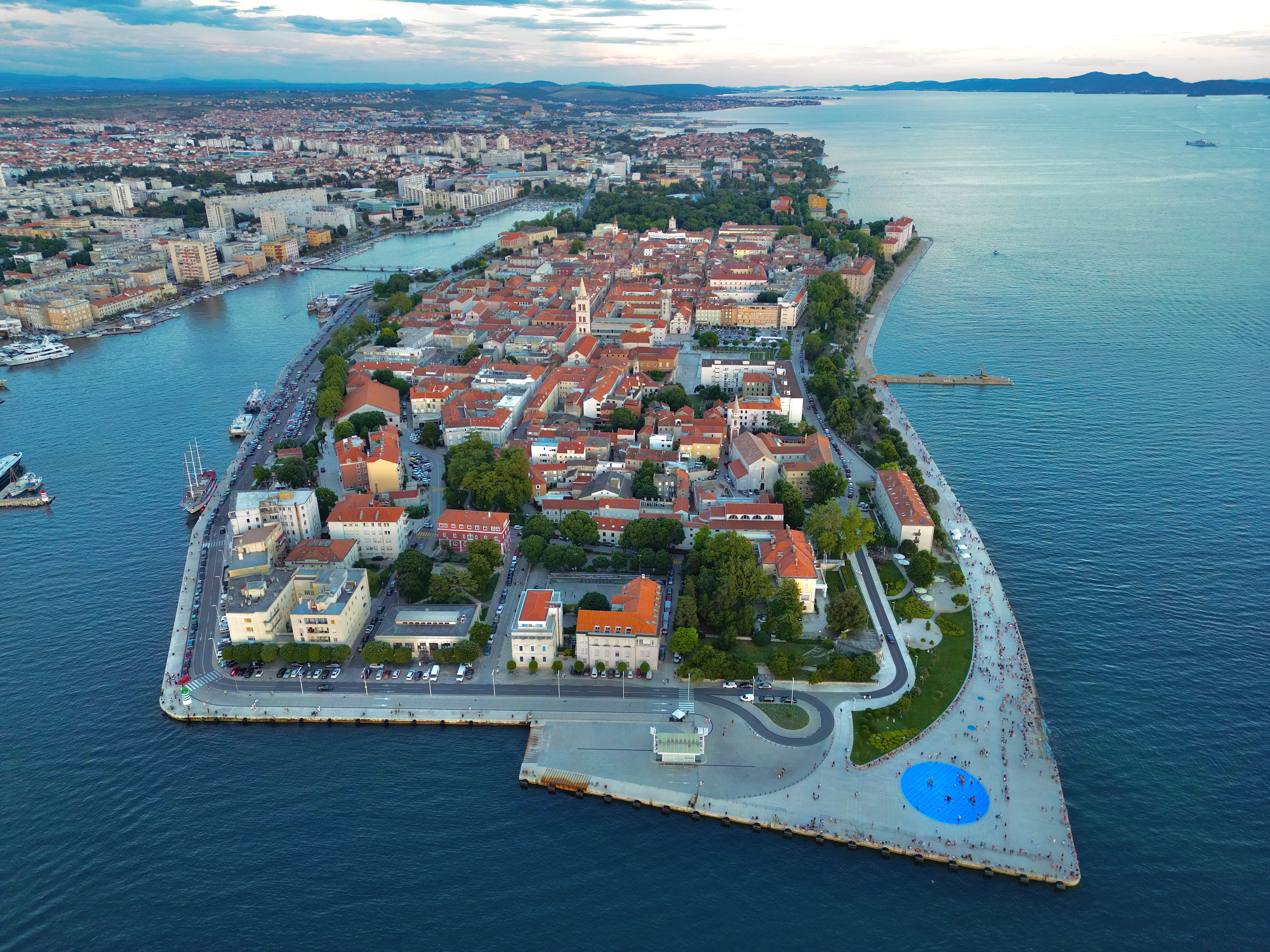 Panoramic View of Zadar, Croatia at Sunset · Free Stock Photo