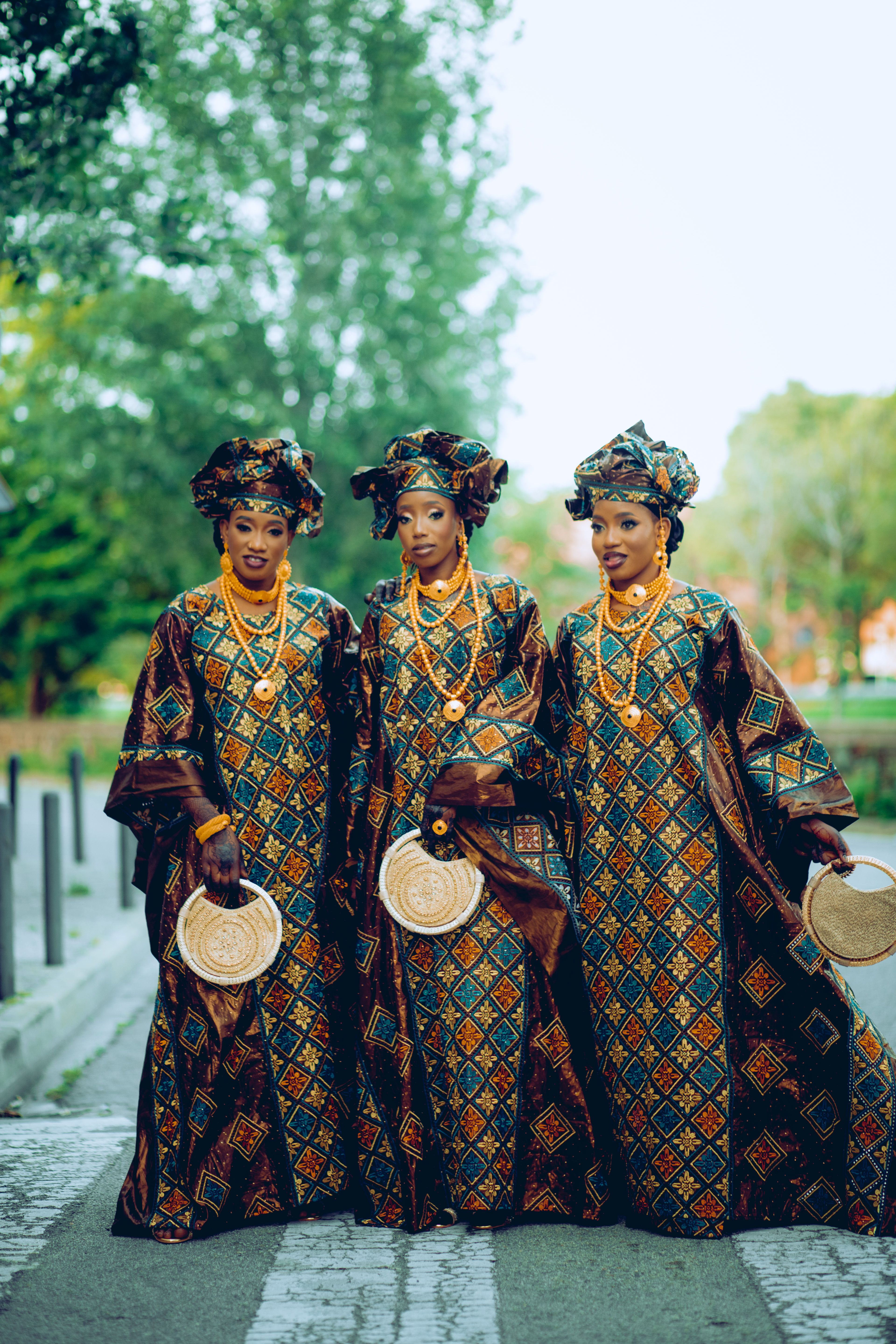 Smiling Man and Woman in Traditional Nigerian Clothing · Free Stock Photo