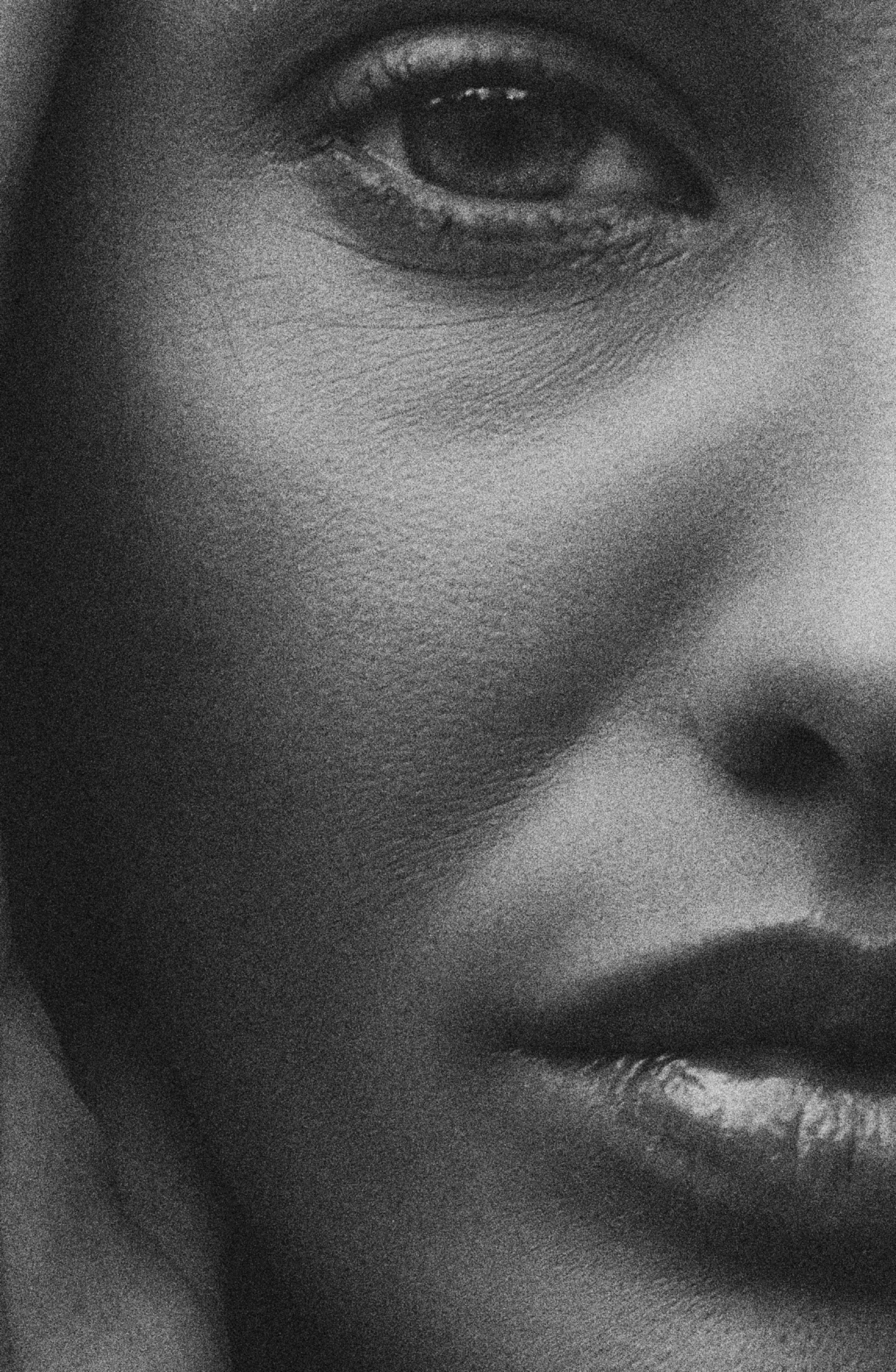 Woman Face in Close-up View · Free Stock Photo