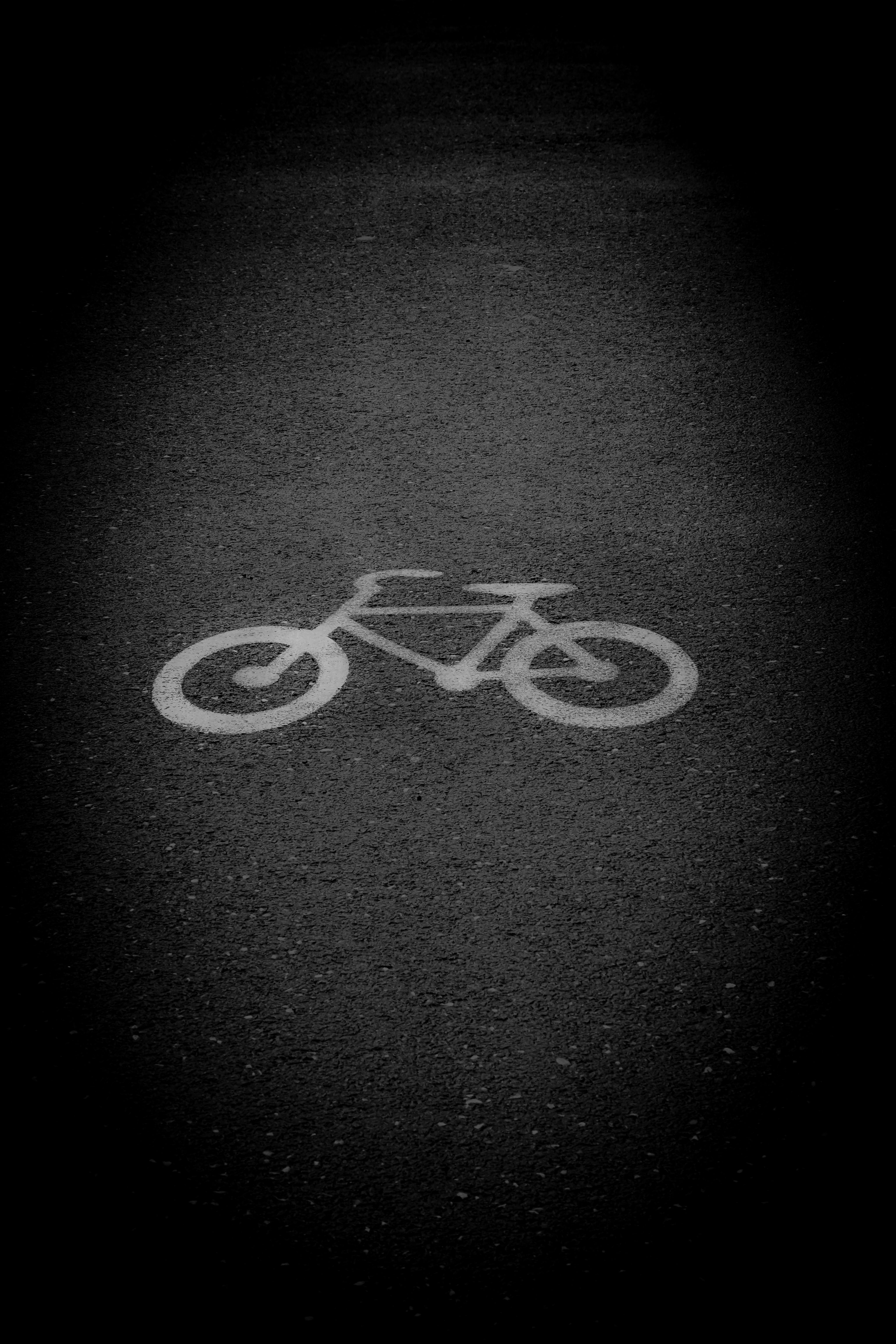 White Bicycle Road Sign · Free Stock Photo