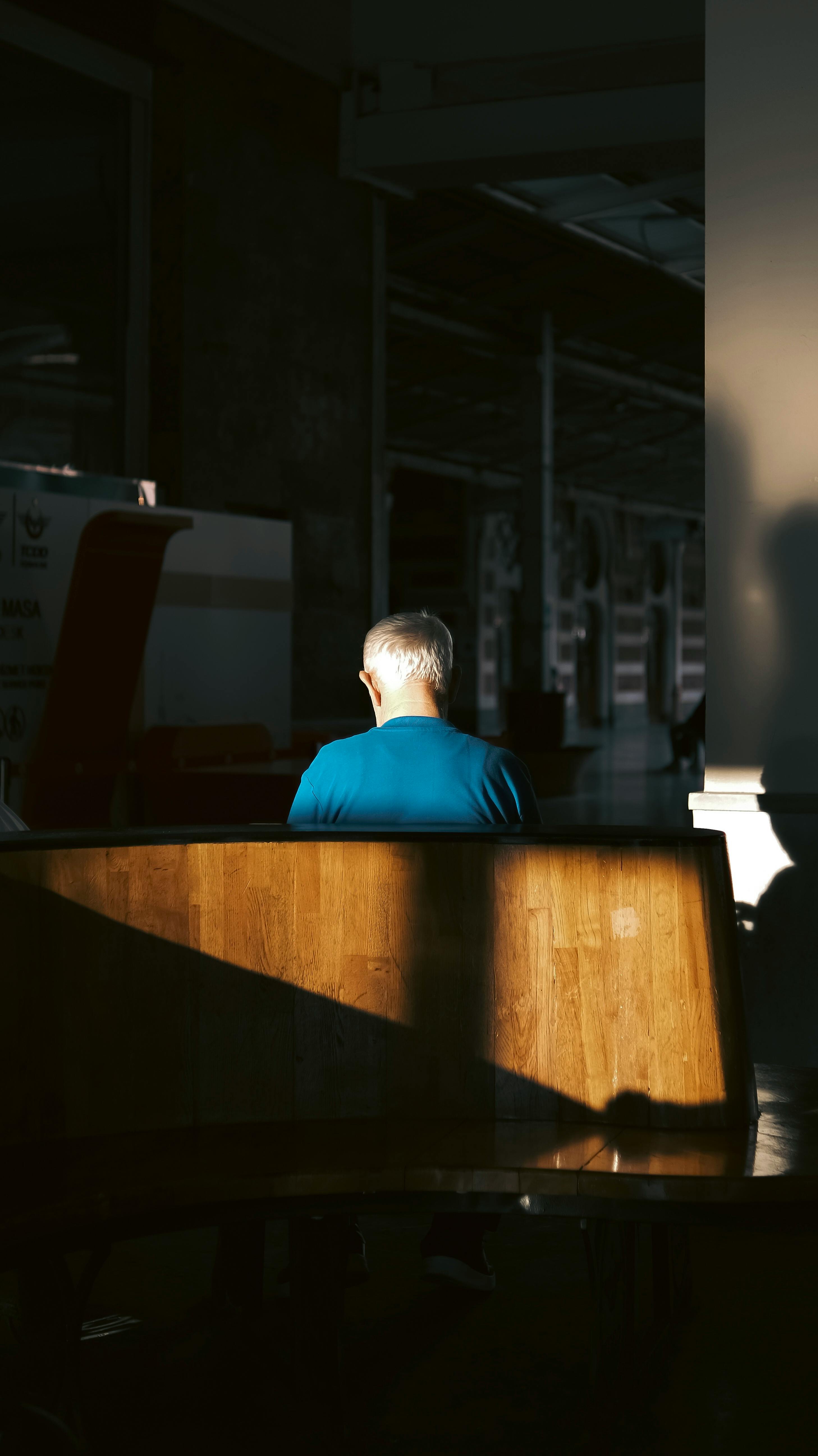 Light over Man in Darkness · Free Stock Photo