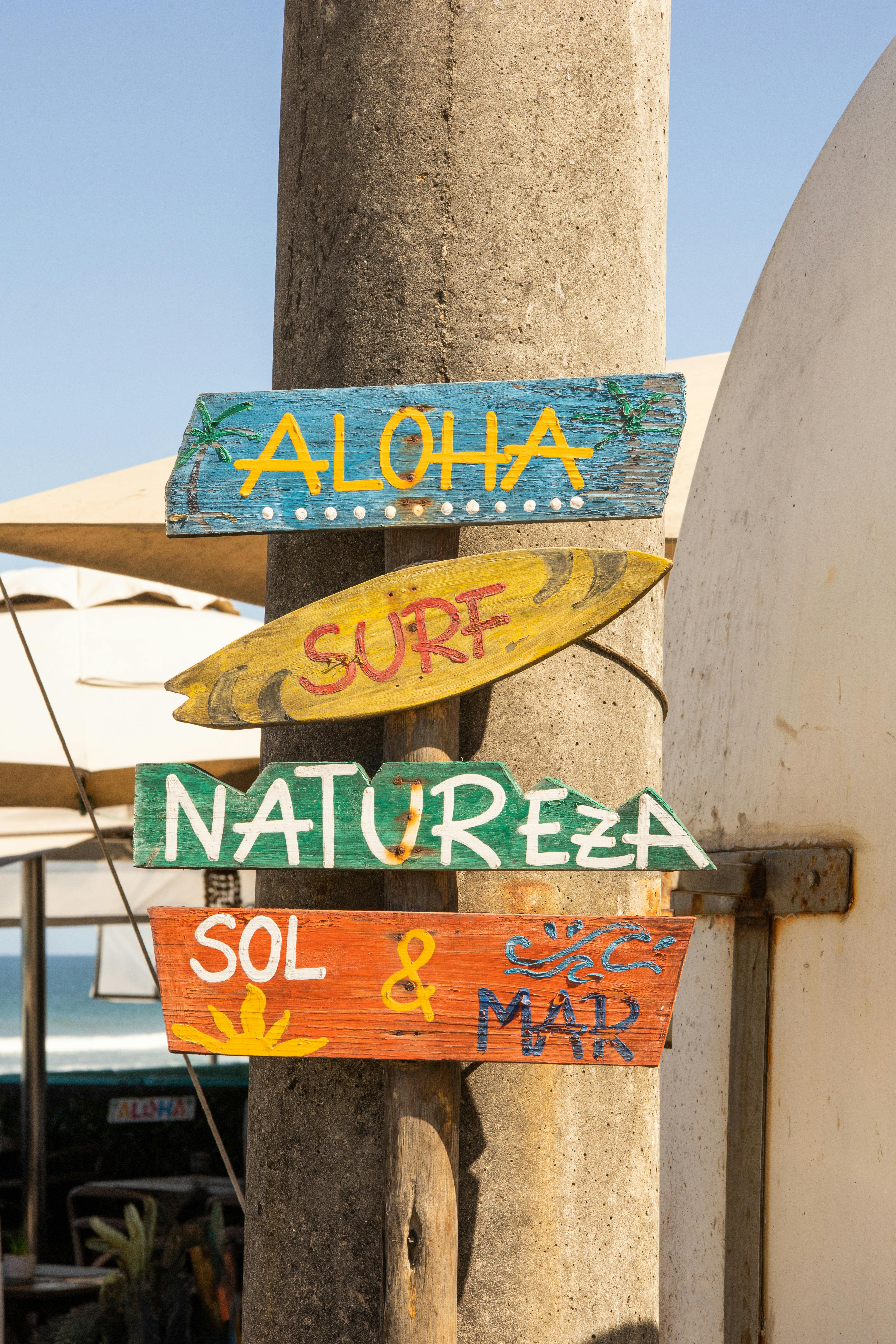 Decorative Signs in Seaside · Free Stock Photo