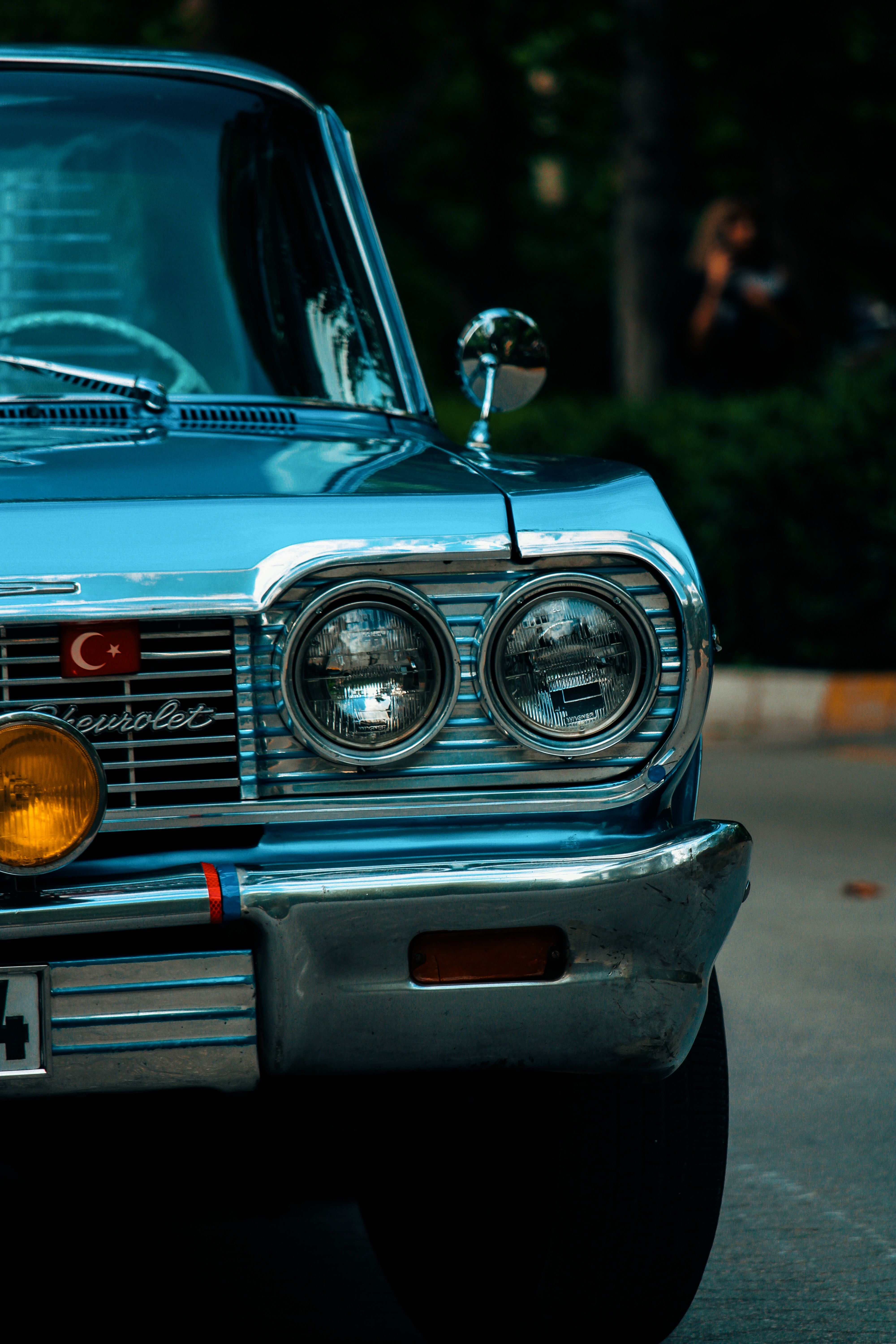 Blue Chevrolet Impala · Free Stock Photo