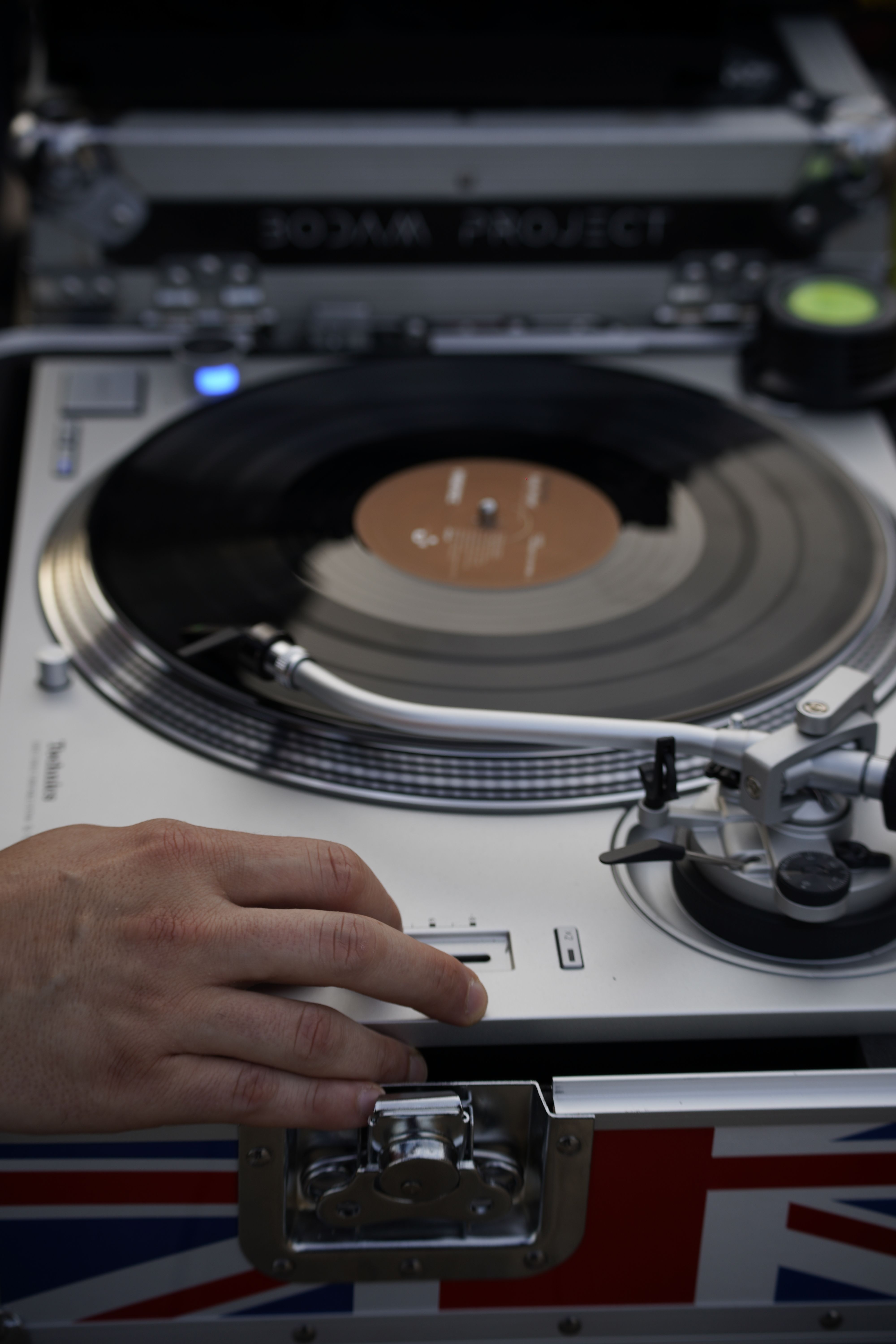 Hand and Record Player · Free Stock Photo