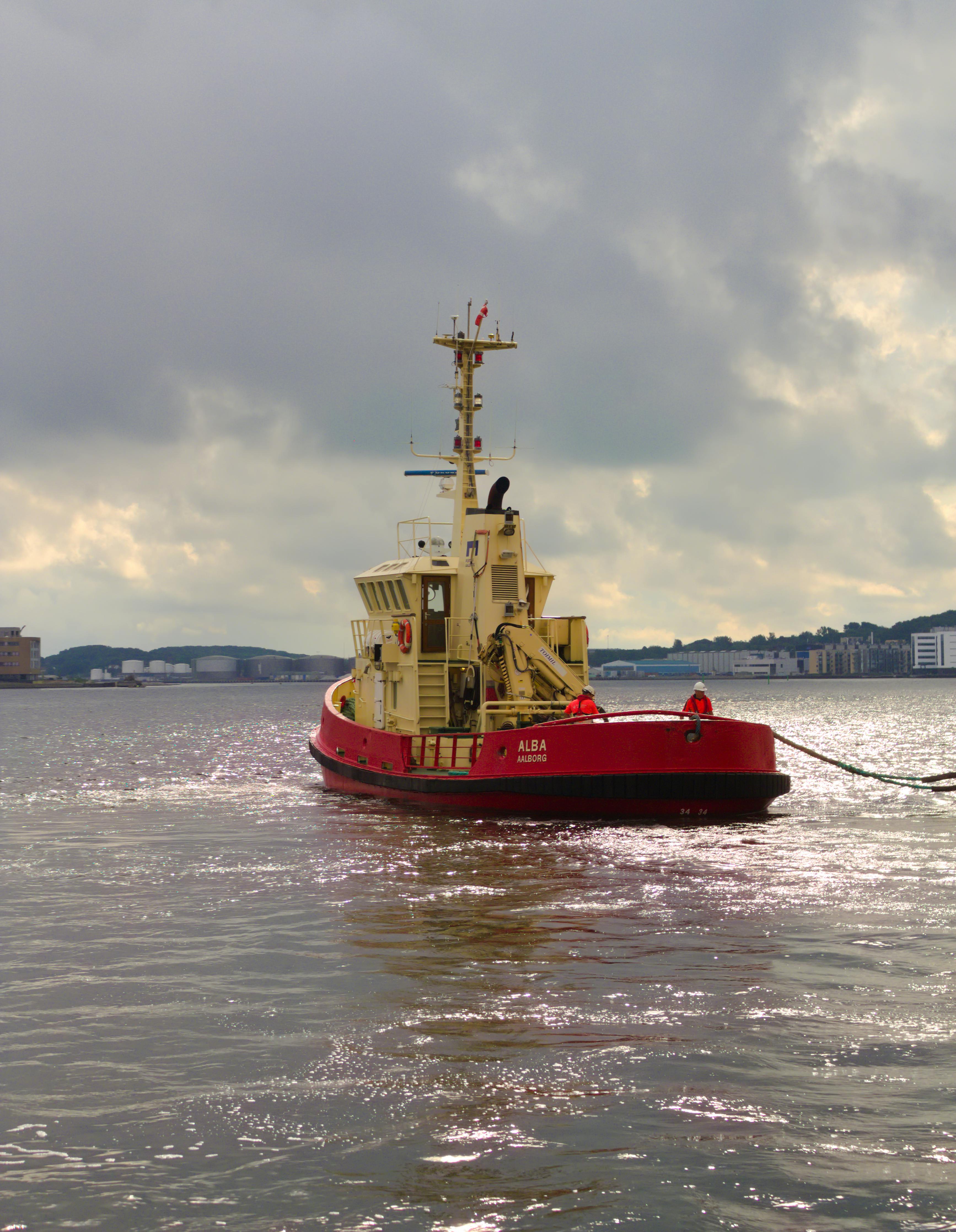 Tugboat on Sea Coast · Free Stock Photo