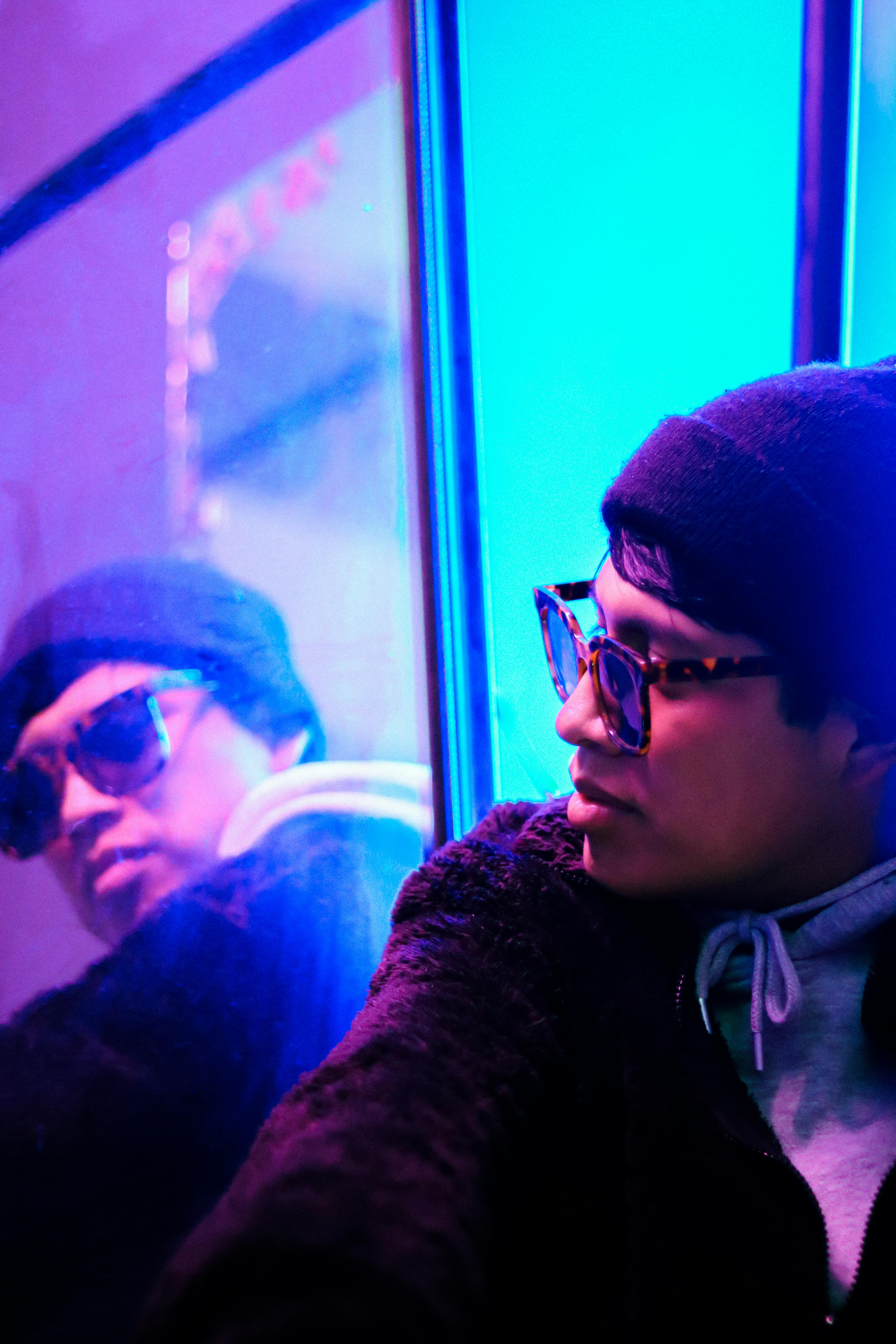 Man Face Reflection in Window · Free Stock Photo